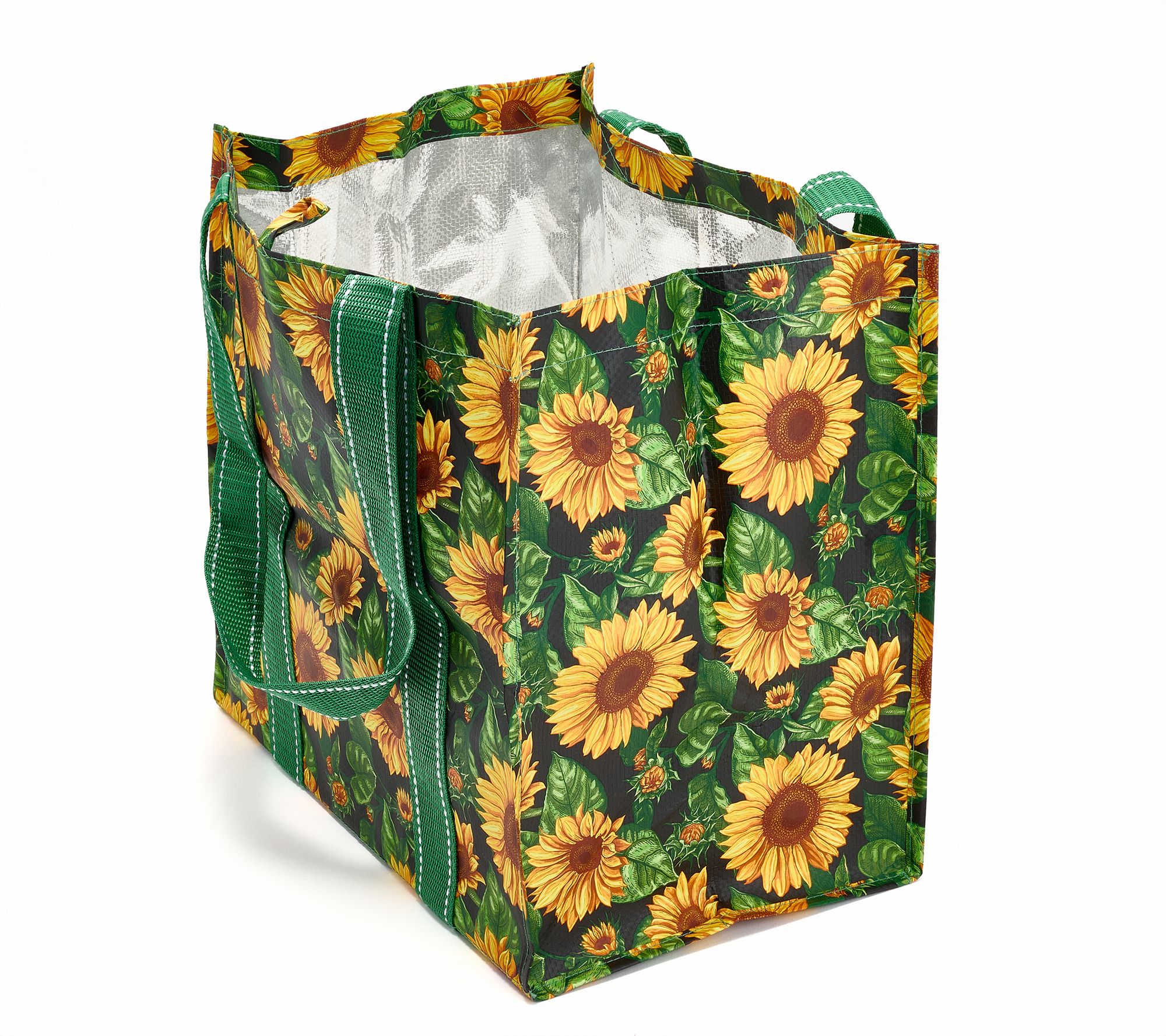 LocknLock Set of 2 Harvest Print Shopping Tote Bags - QVC.com