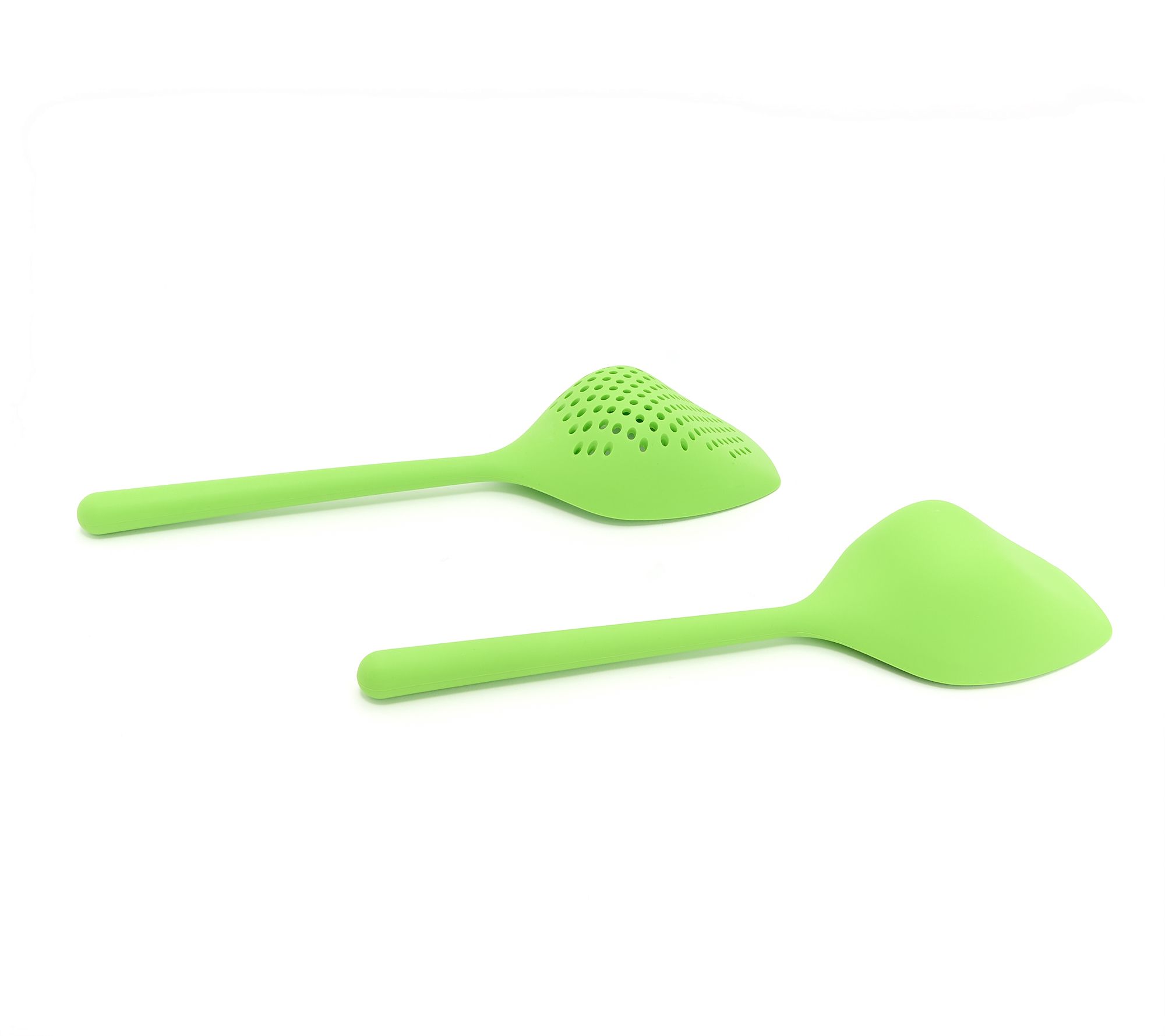 Kochblume Set of (2) 12" Silicone Scoop & Strain Tools - QVC.com