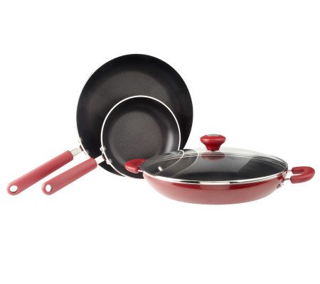 CooksEssentials Porcelain Enamel 4-pc. Cookware Set - QVC.com