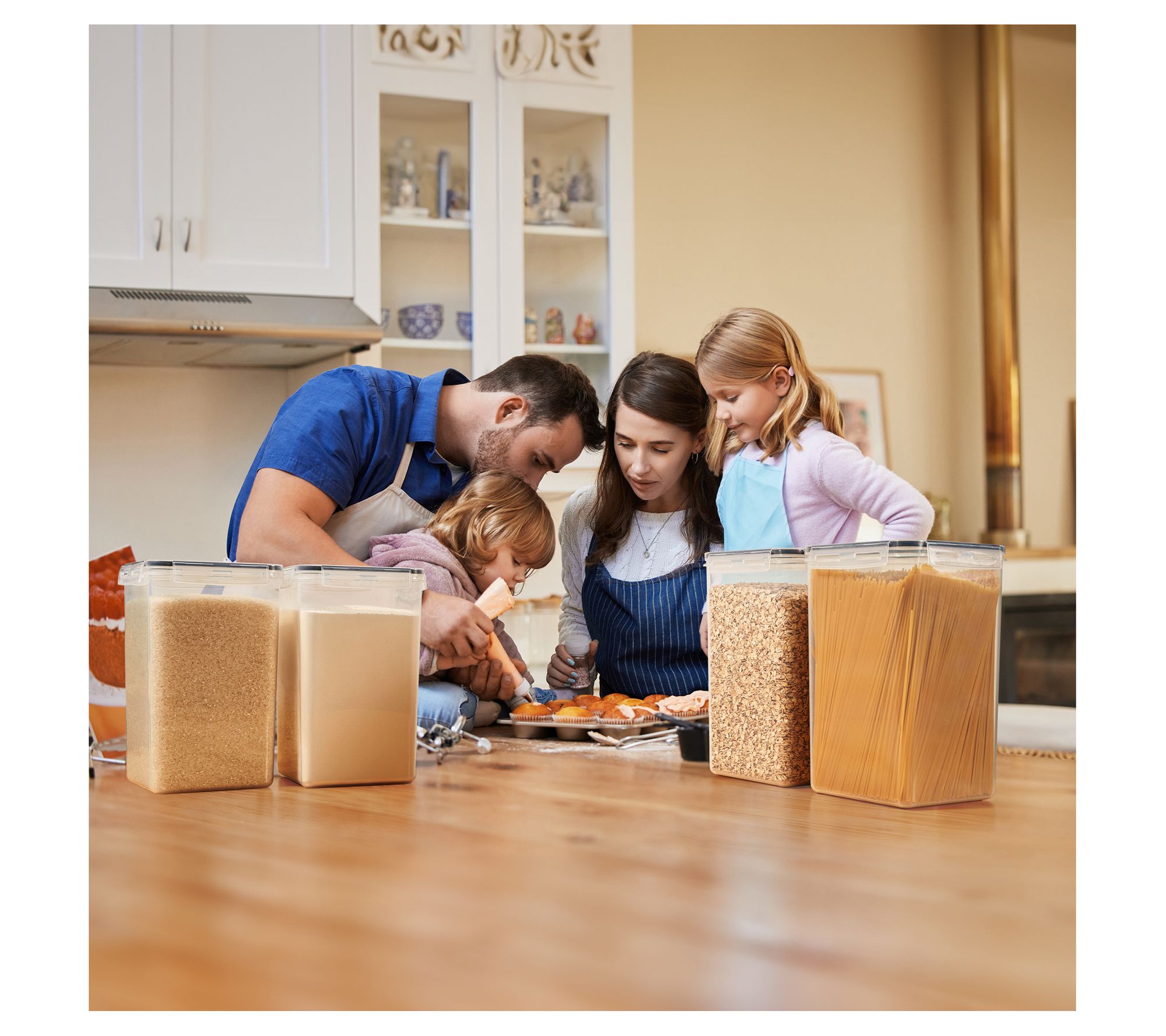 Sorbus 4-Pack Food Storage Containers with Airtight Lids - QVC.com