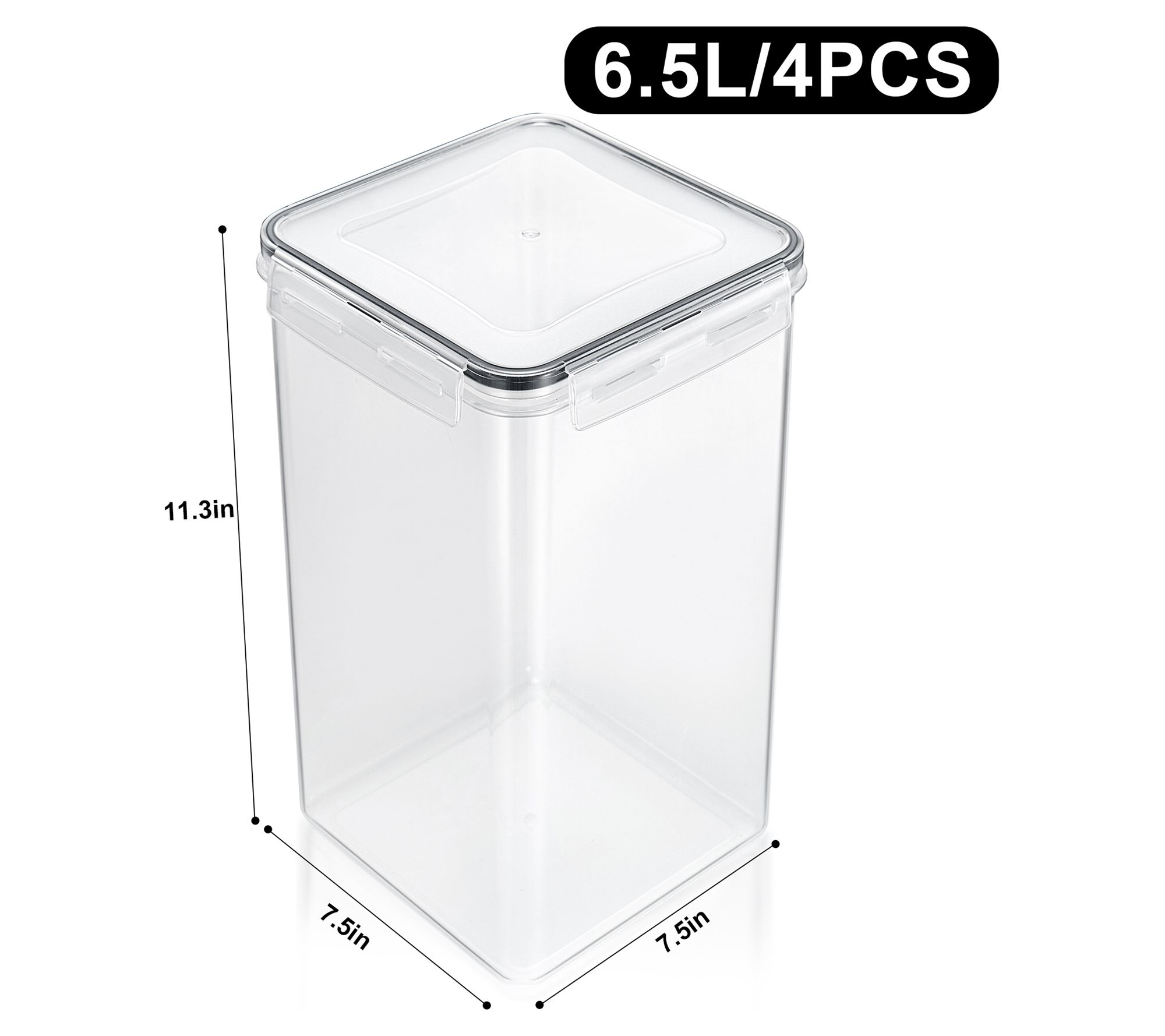 Sorbus 4-Pack Food Storage Containers with Airtight Lids - QVC.com