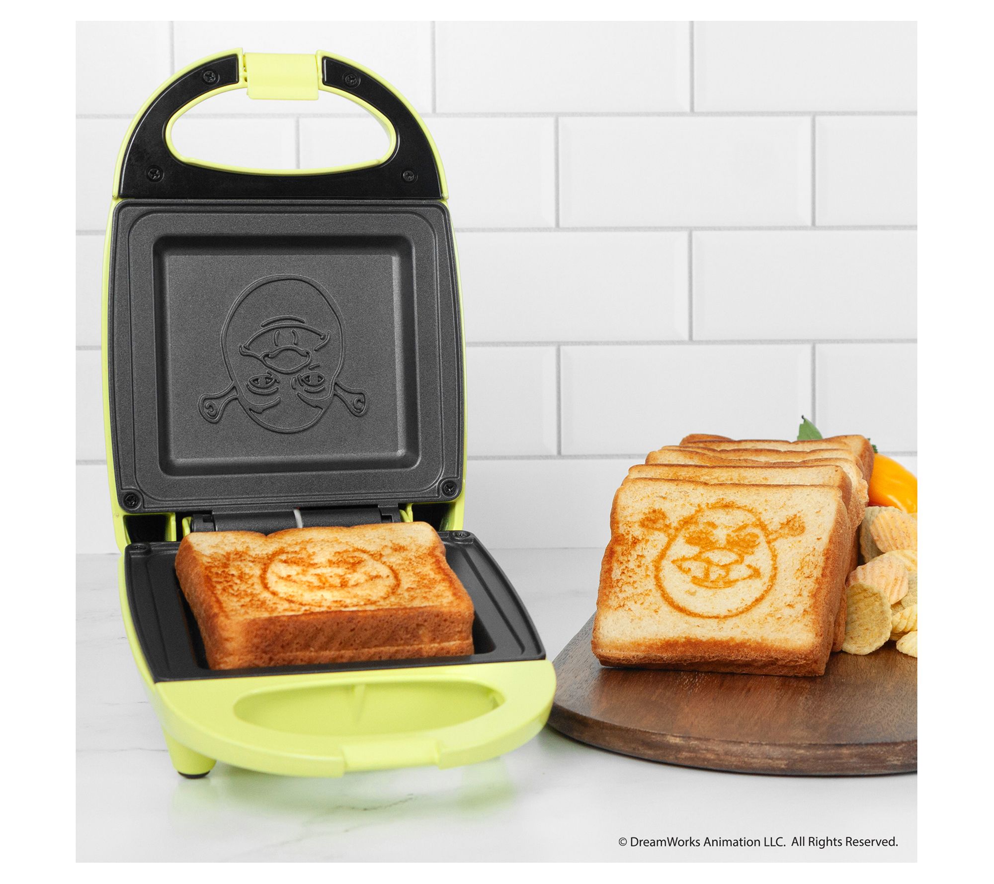 Uncanny Brands Shrek Single Sandwich Maker - QVC.com