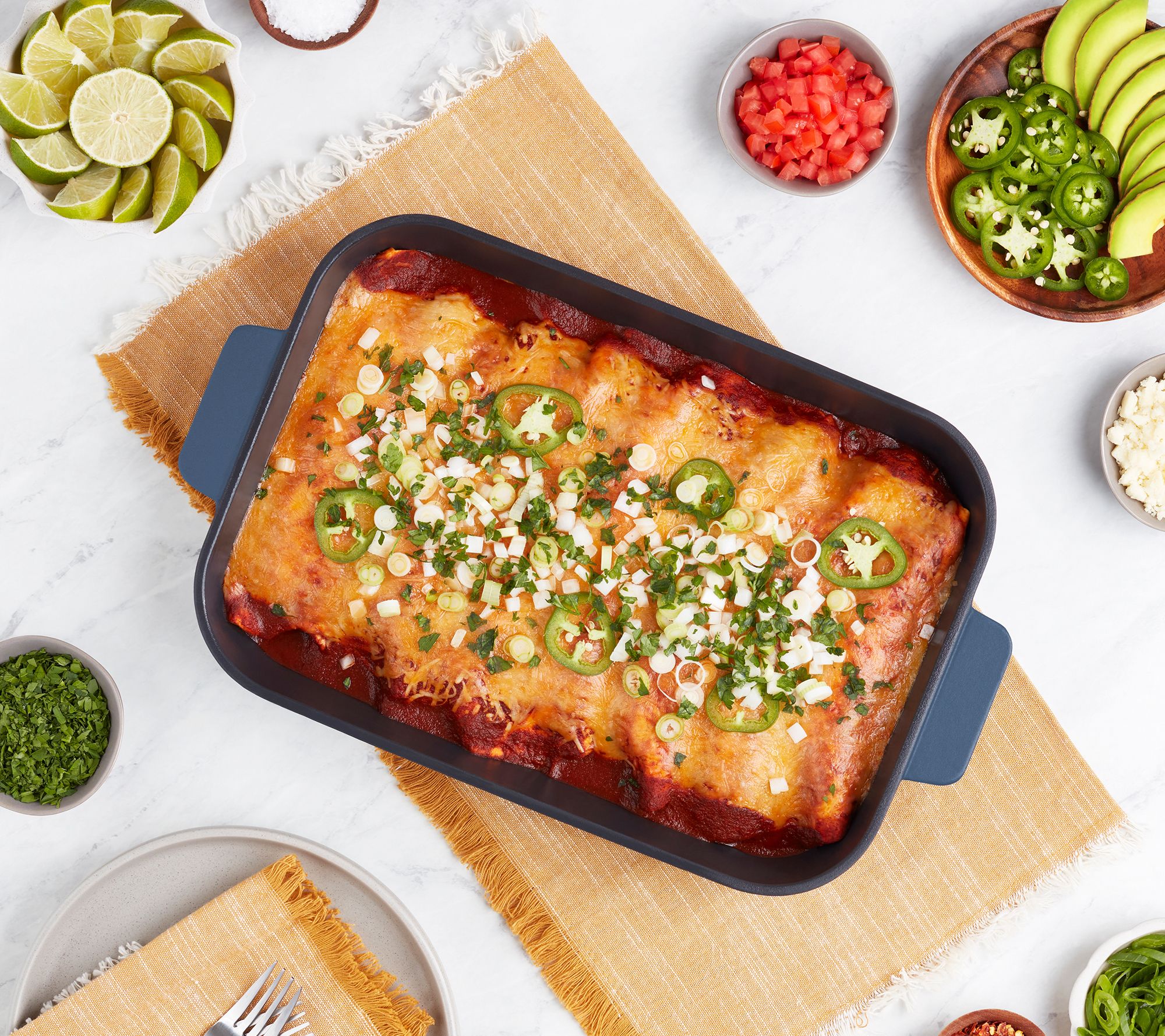 Zakarian by Dash 9 x 13 Cast Iron Baker - QVC.com