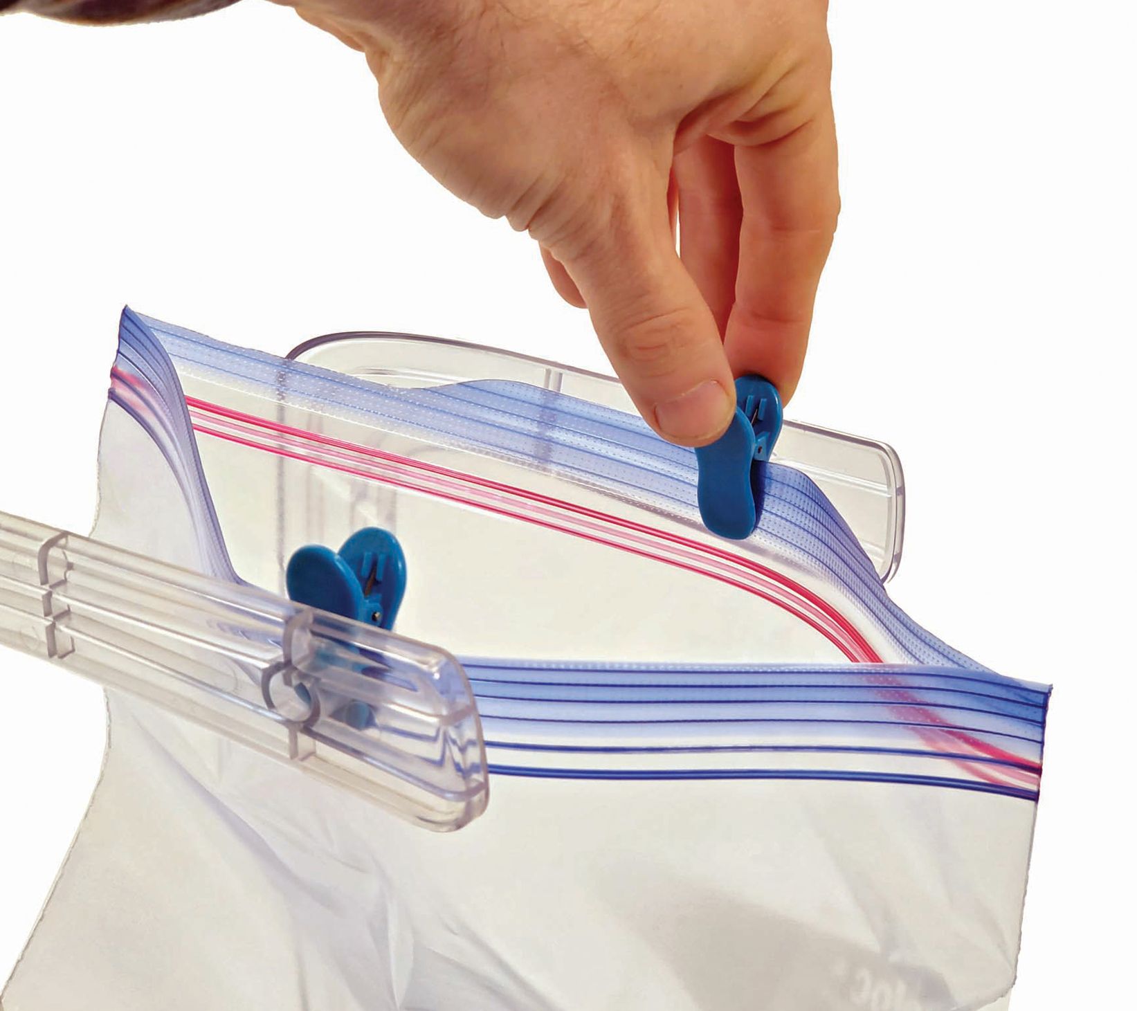 Jokari Clip & Fill Storage Bag Holder - QVC.com
