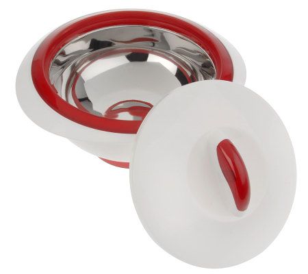 Insocore Set of 3 Hot/Cold Stainless Steel Lined Servers - QVC.com