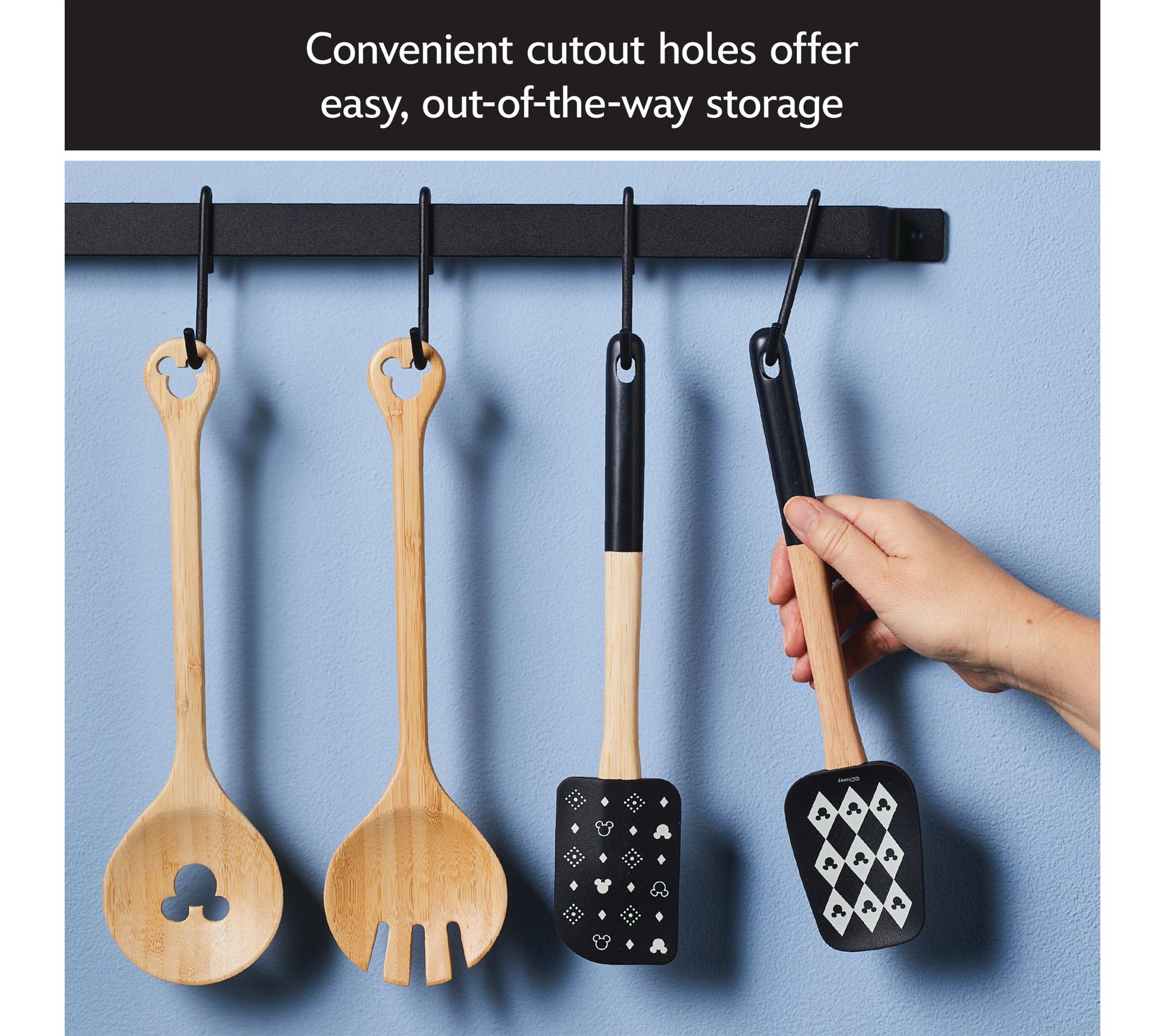 Disney Home Monochrome Kitchen Tool Set, 4 Pieces - QVC.com