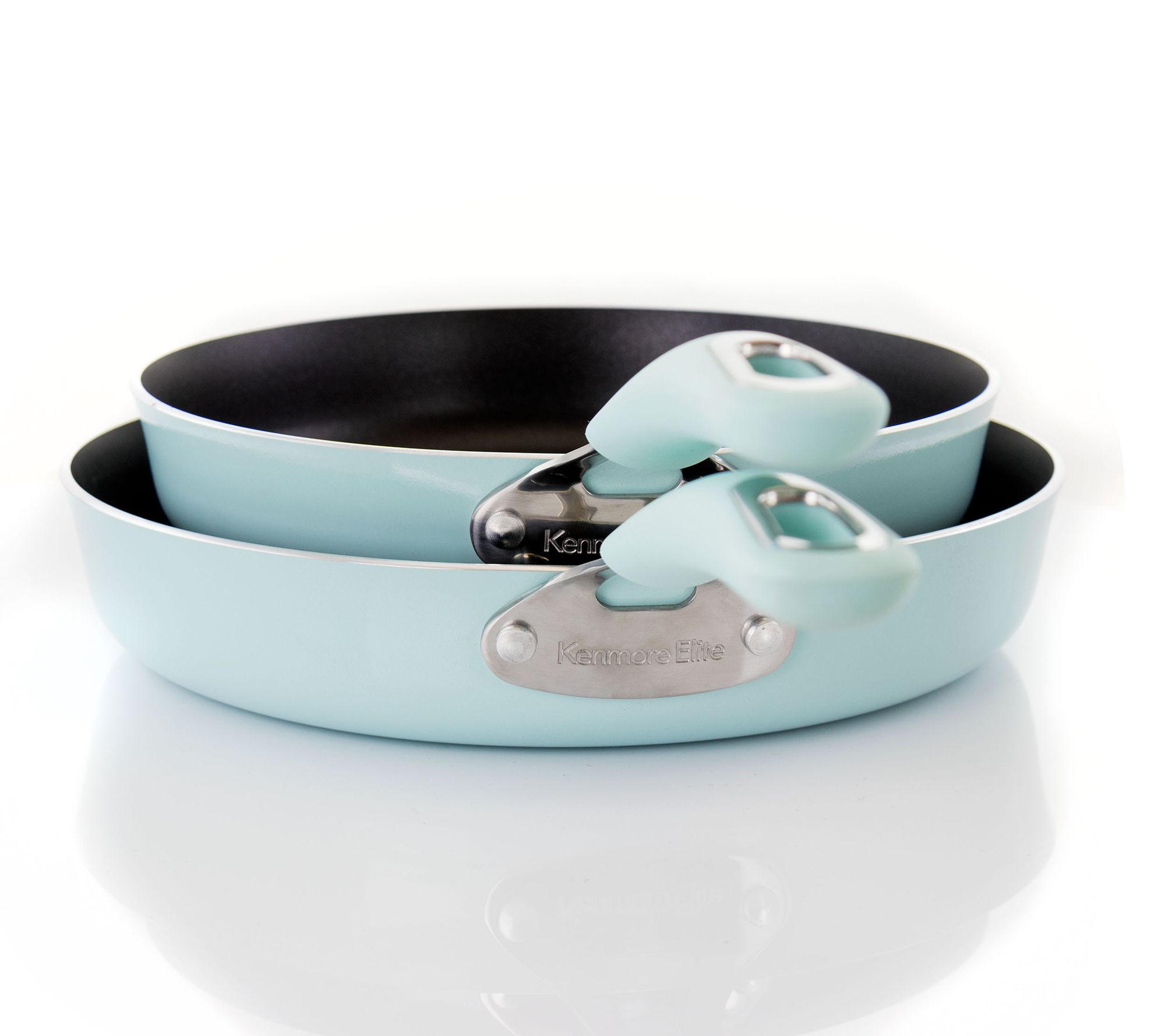 Kenmore Elite Andover 2-Piece Aluminum Frying Pan Set - QVC.com