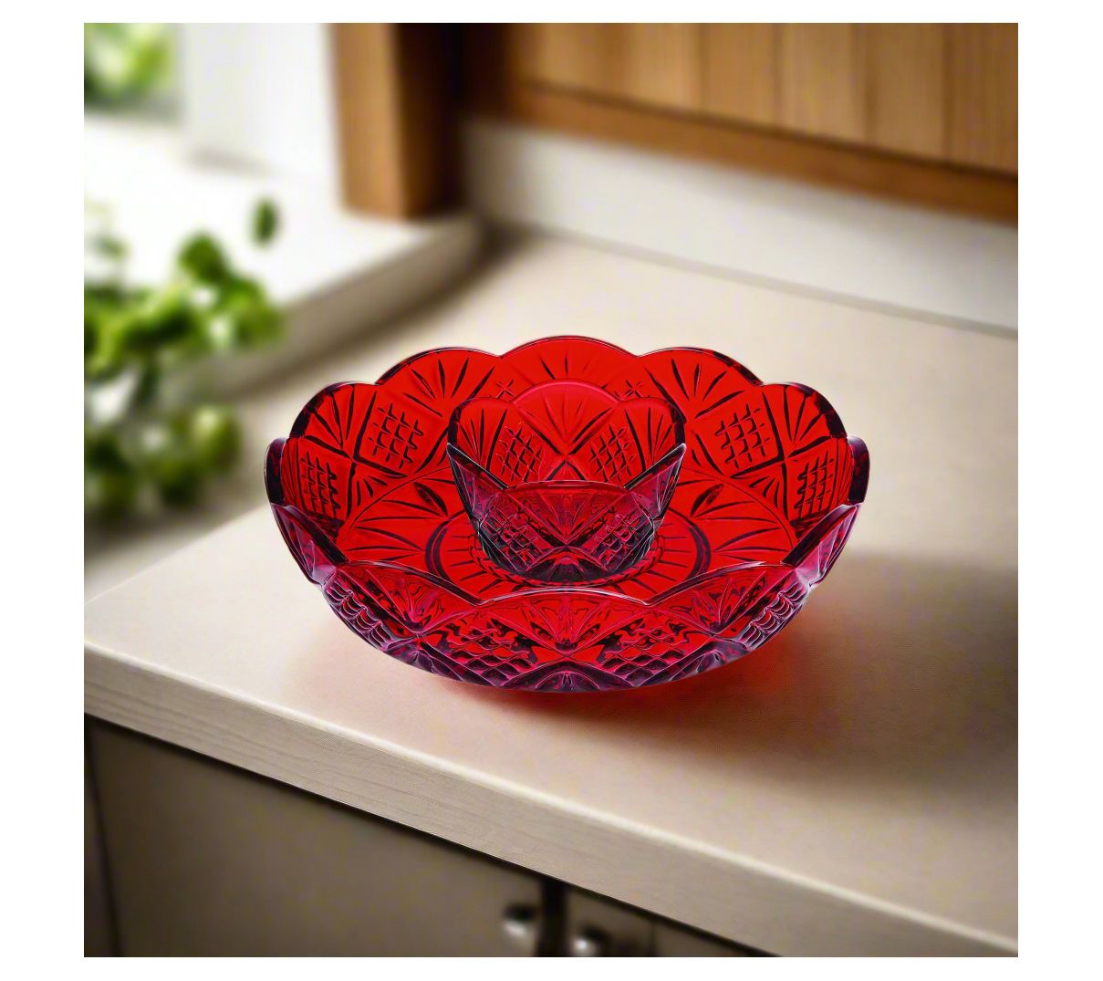 Godinger Dublin Red Mini Chip-n-Dip - QVC.com