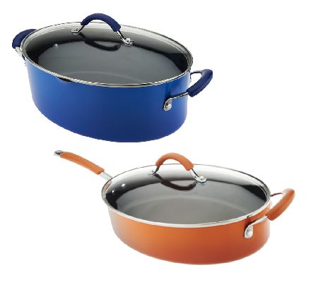 Choice of Rachael Ray 8qt Pasta Pot or 5qt Oval Saute - QVC.com
