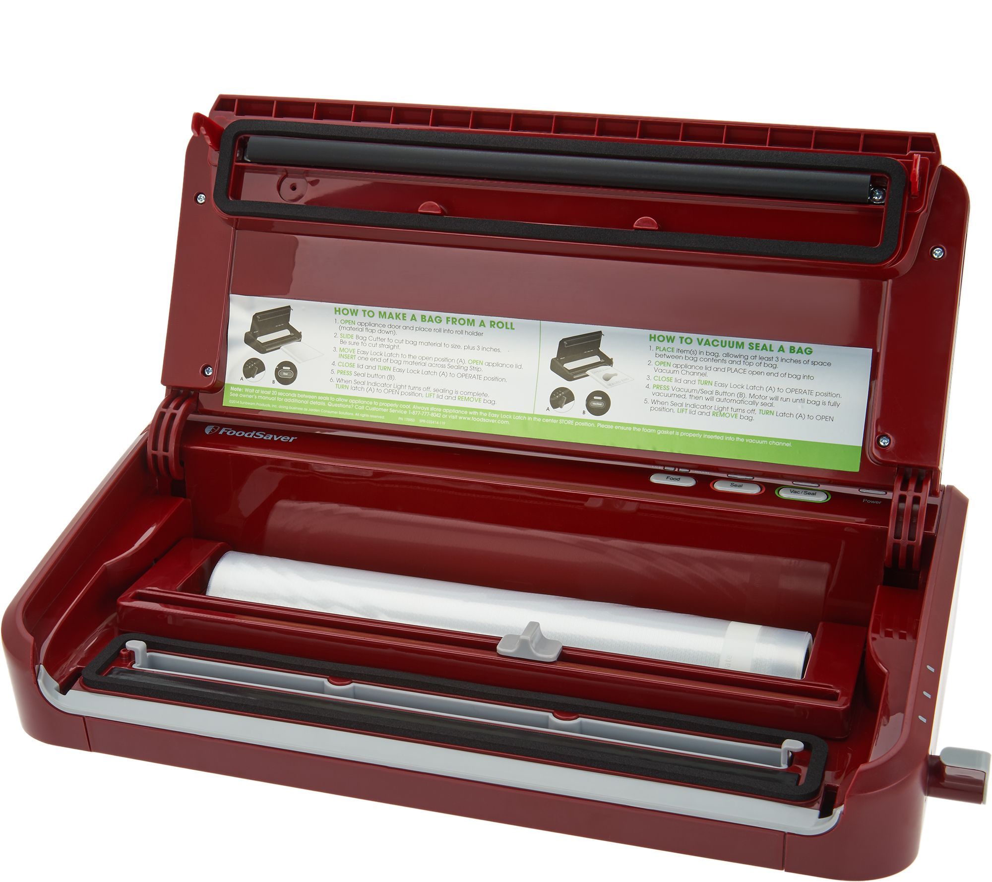 FoodSaver Compact Vacuum Sealer w/ Roll Storage & 38 Bags - QVC.com