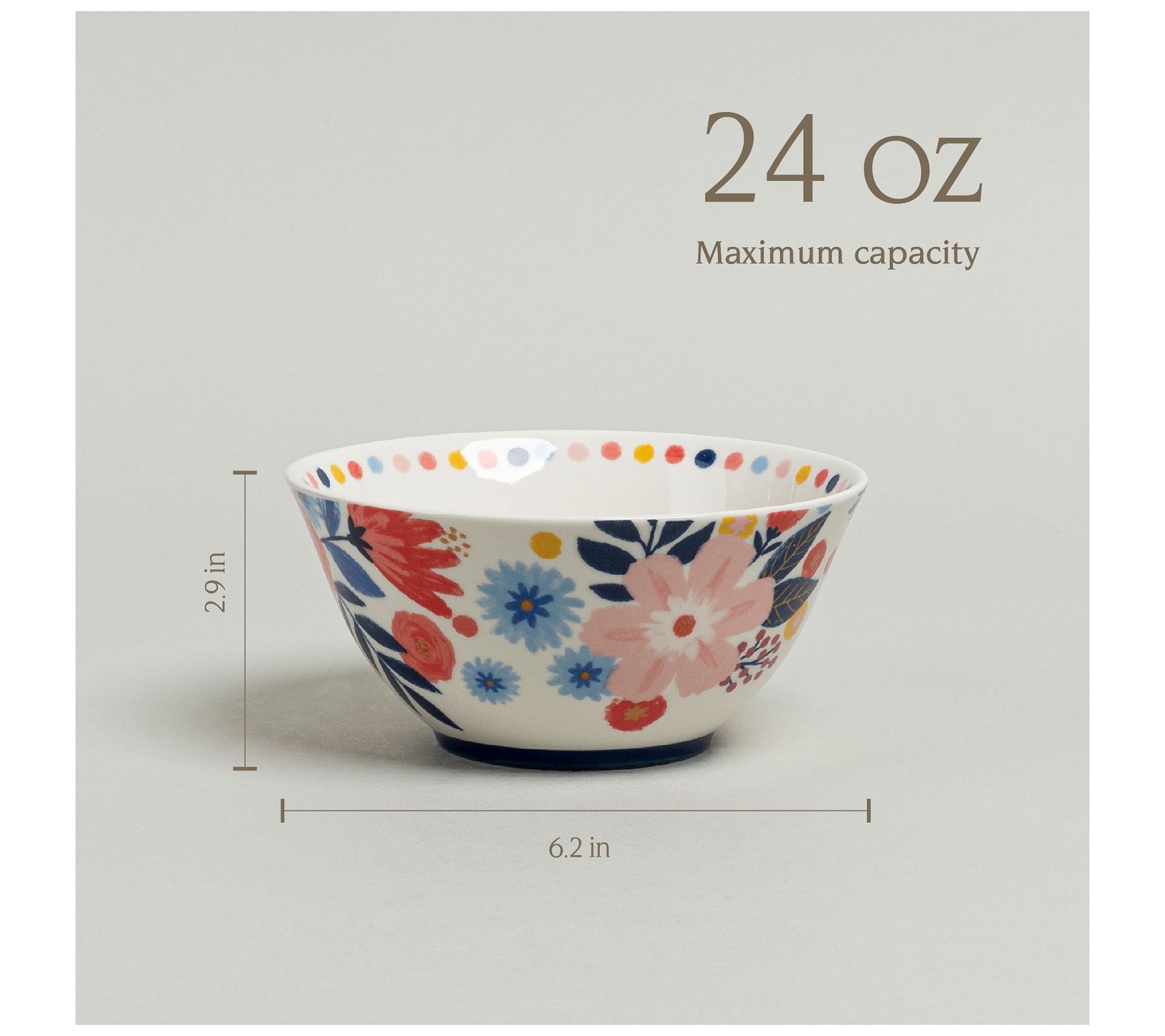 over&back x Jess Phoenix Stoneware Cereal Bowls, Set of 4 - QVC.com