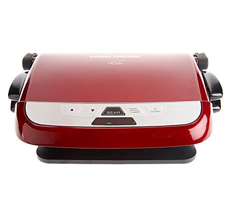 George Foreman 5 Serving Evolve Grill w/Sear Function & Addl. Plates ...