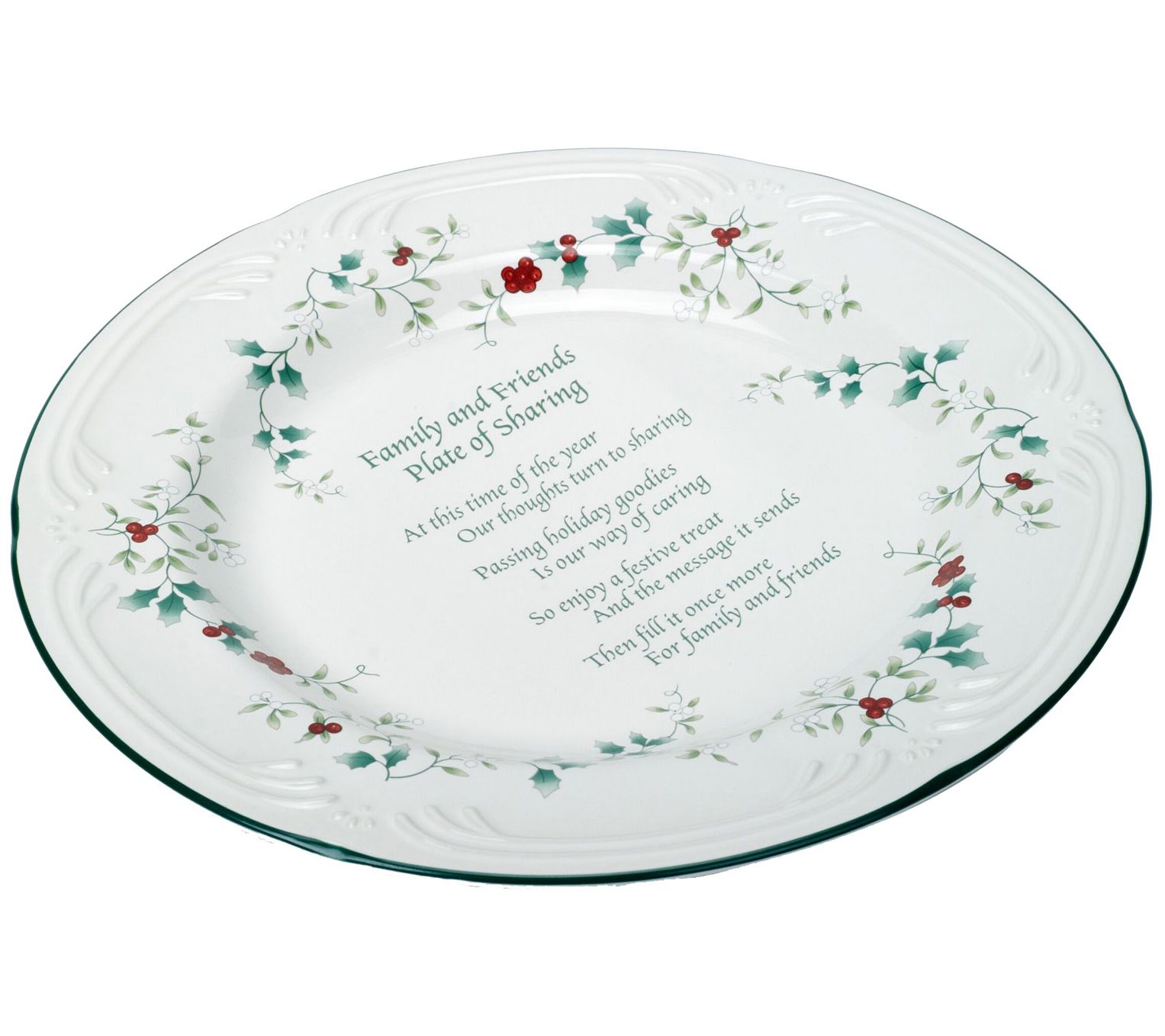 Pfaltzgraff Winterberry Family And Friends Plate Of Sharing - QVC.com