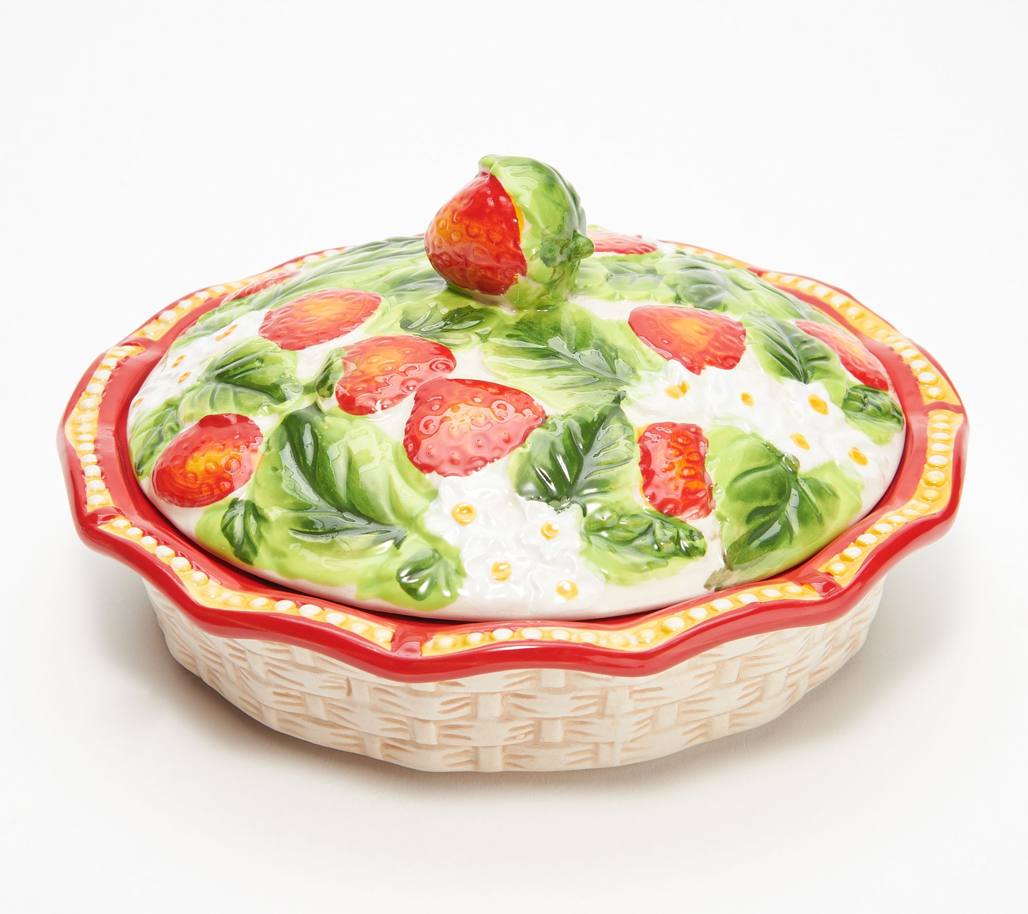 "As Is" Temp-tations Figural Fruit S/4 Mini Pie Plates w/ Lids - QVC.com