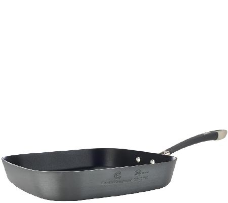 CooksEssentials Hard Anodized 11" Square Grill Pan - QVC.com