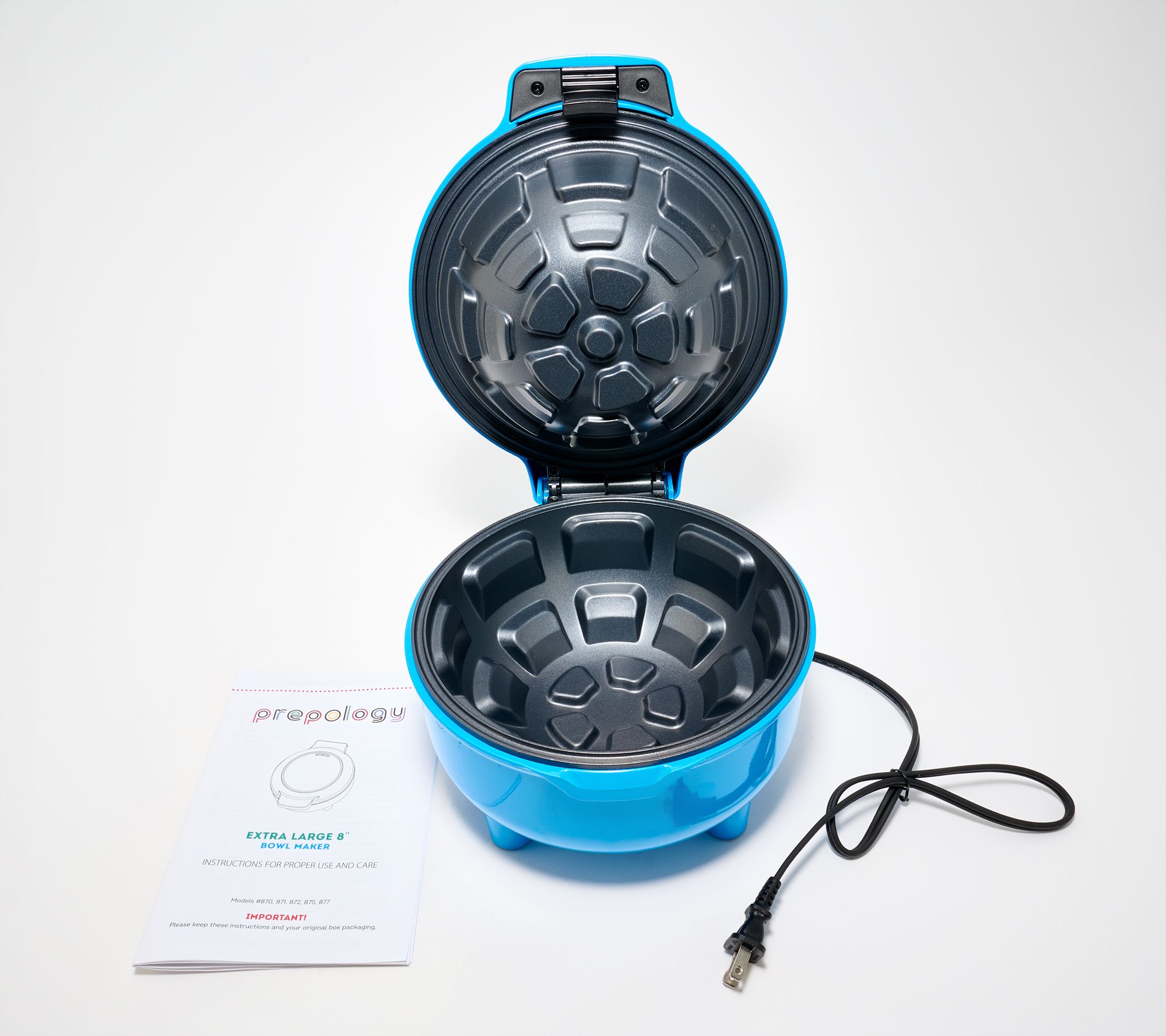 Prepology Express XL 8" Edible Bowl Maker & Recipe Book - QVC.com