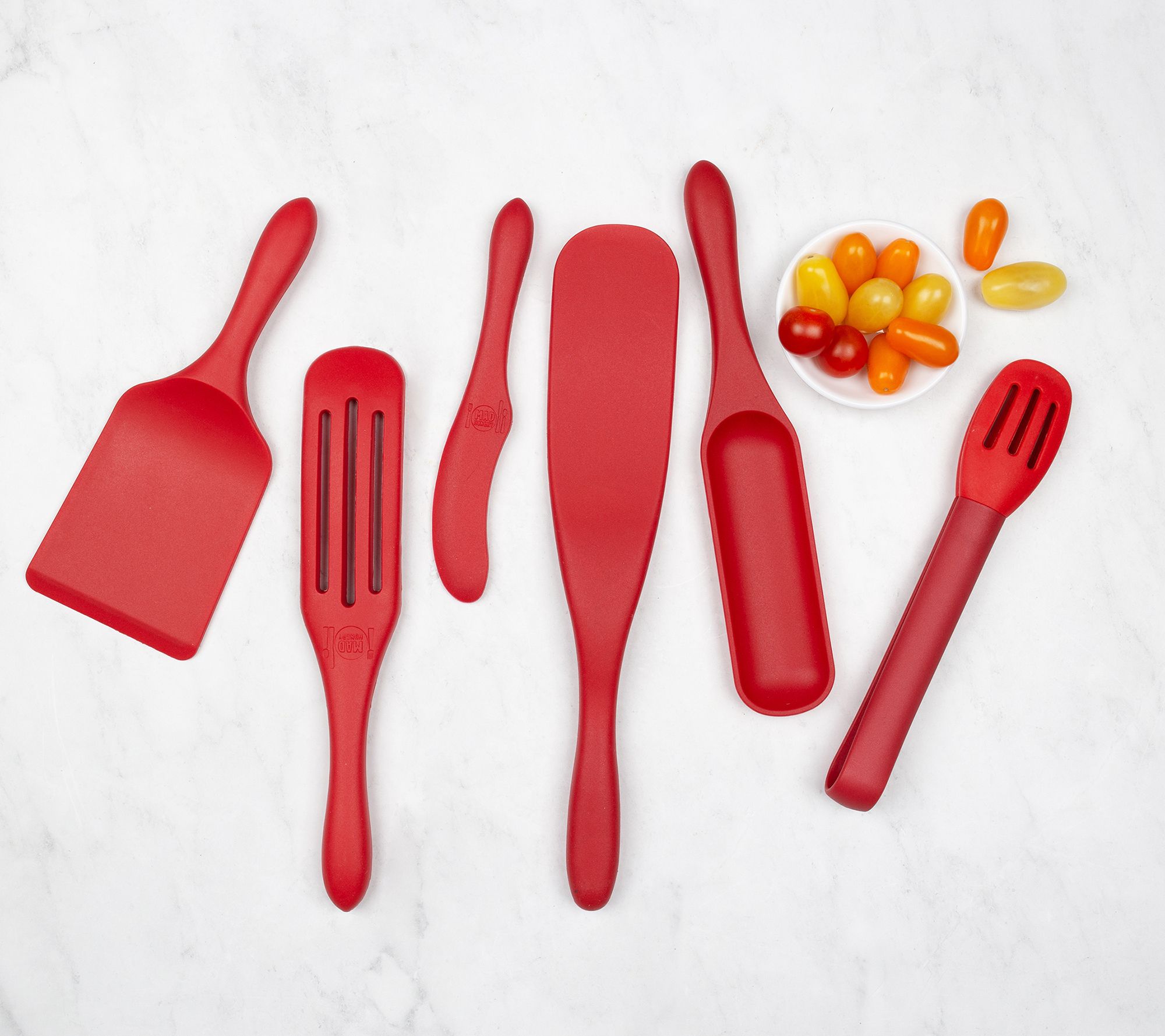Mad Hungry 6-Piece Multi-Purpose Silicone Spurtle Set - QVC.com