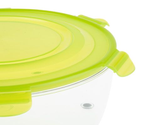 Genius Salad Chopper 18-Cup Bowl with Freshness Lid - QVC.com