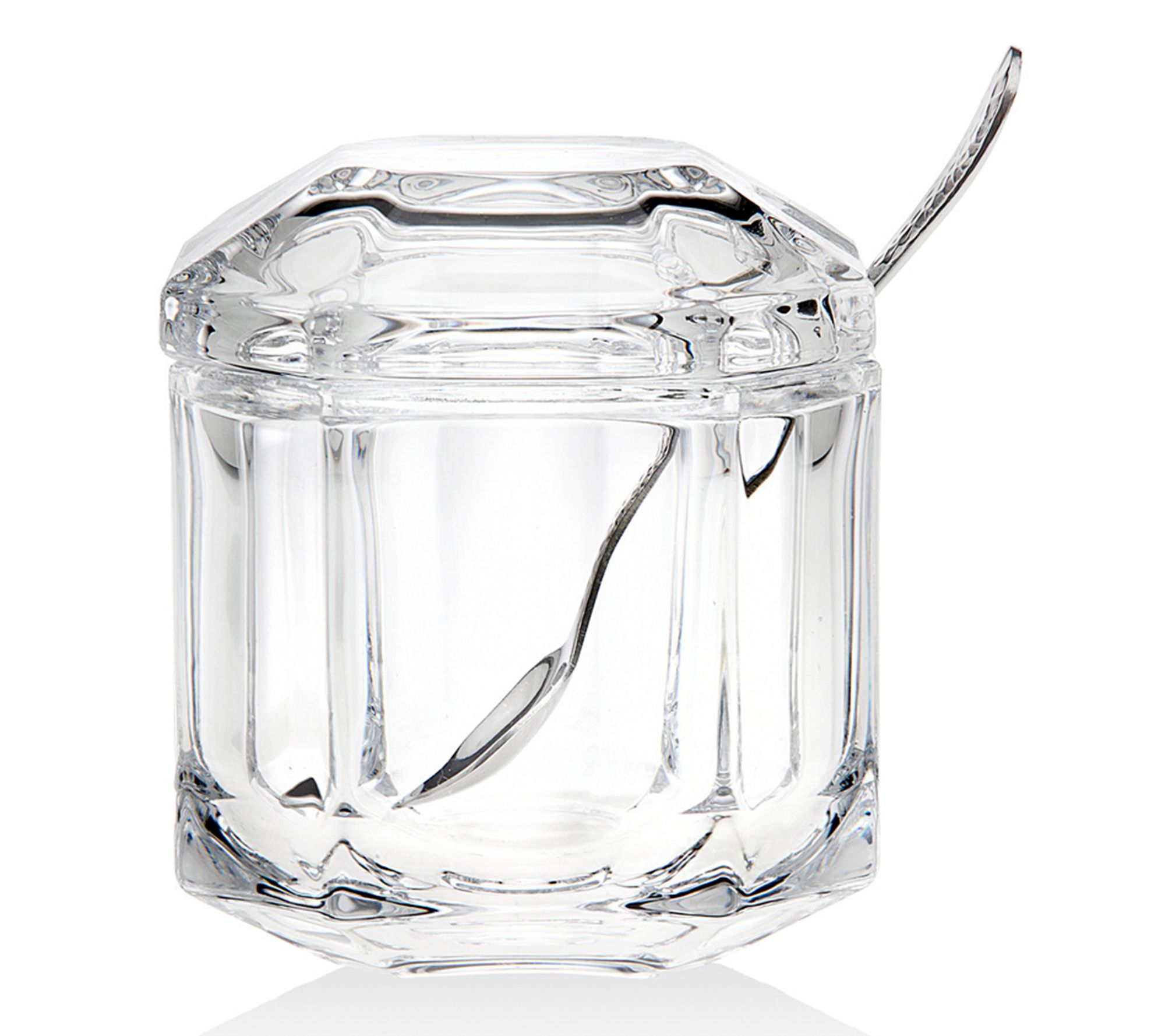 Godinger Symmetry 8 oz Crystal Condiment Jar - QVC.com