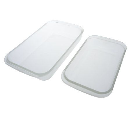 Green Apple Naturally Nonstick 2-piece Glass Bakeware Set - QVC.com