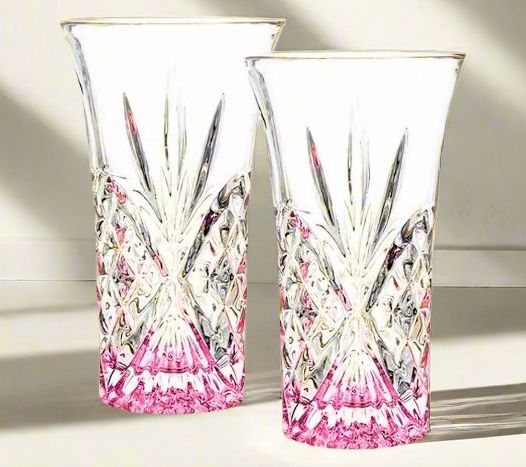 Godinger Dublin Crystal Pink Shooters, Set of 6 - QVC.com