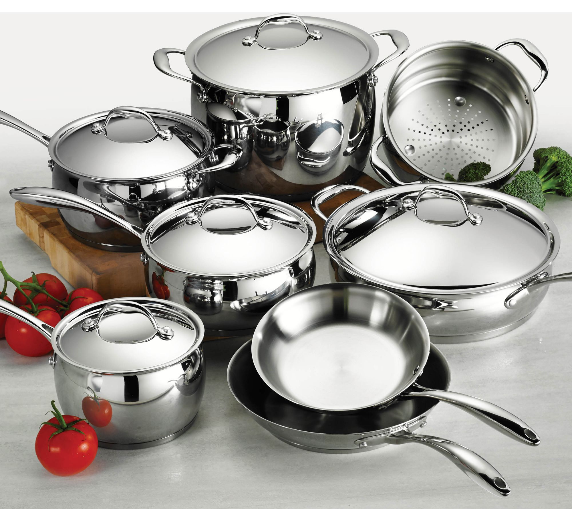 Tramontina Gourmet Domus 13-Piece Cookware Set - QVC.com