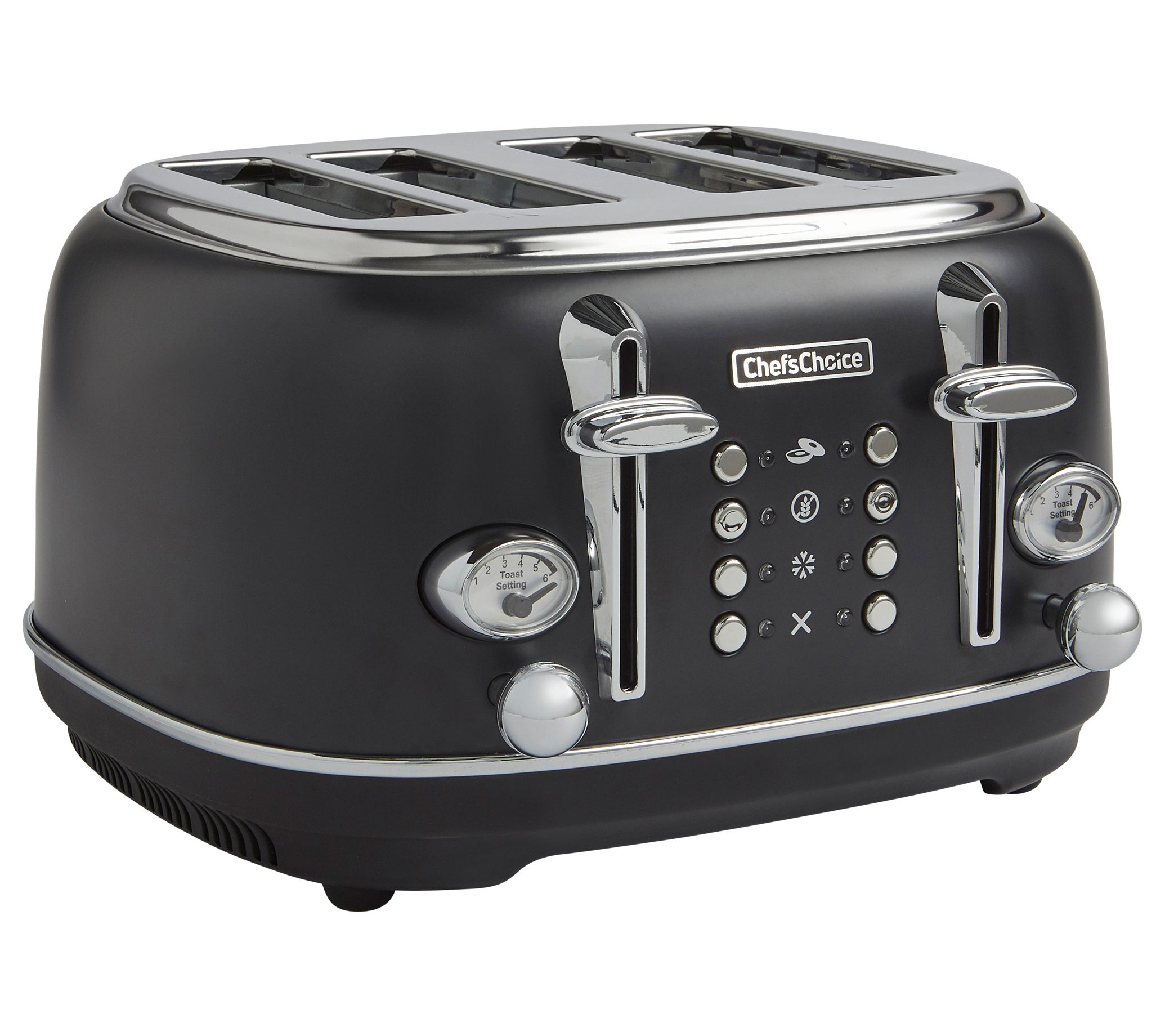 Chef's Choice Gourmezza 4-Slice Toaster in Blac k - QVC.com