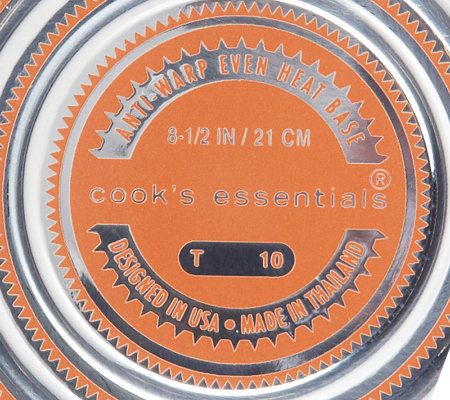 CooksEssentials Polished Aluminum 10-pc. Set w/ Colored Handles - QVC.com