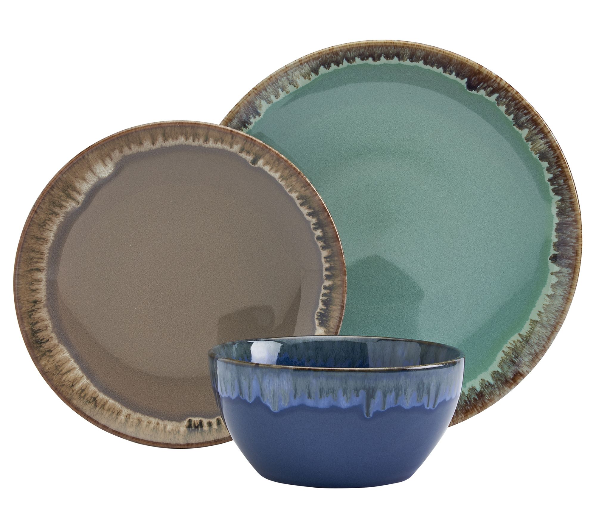 Tabletops Gallery Tuscon 12-Piece Dinnerware Set - QVC.com
