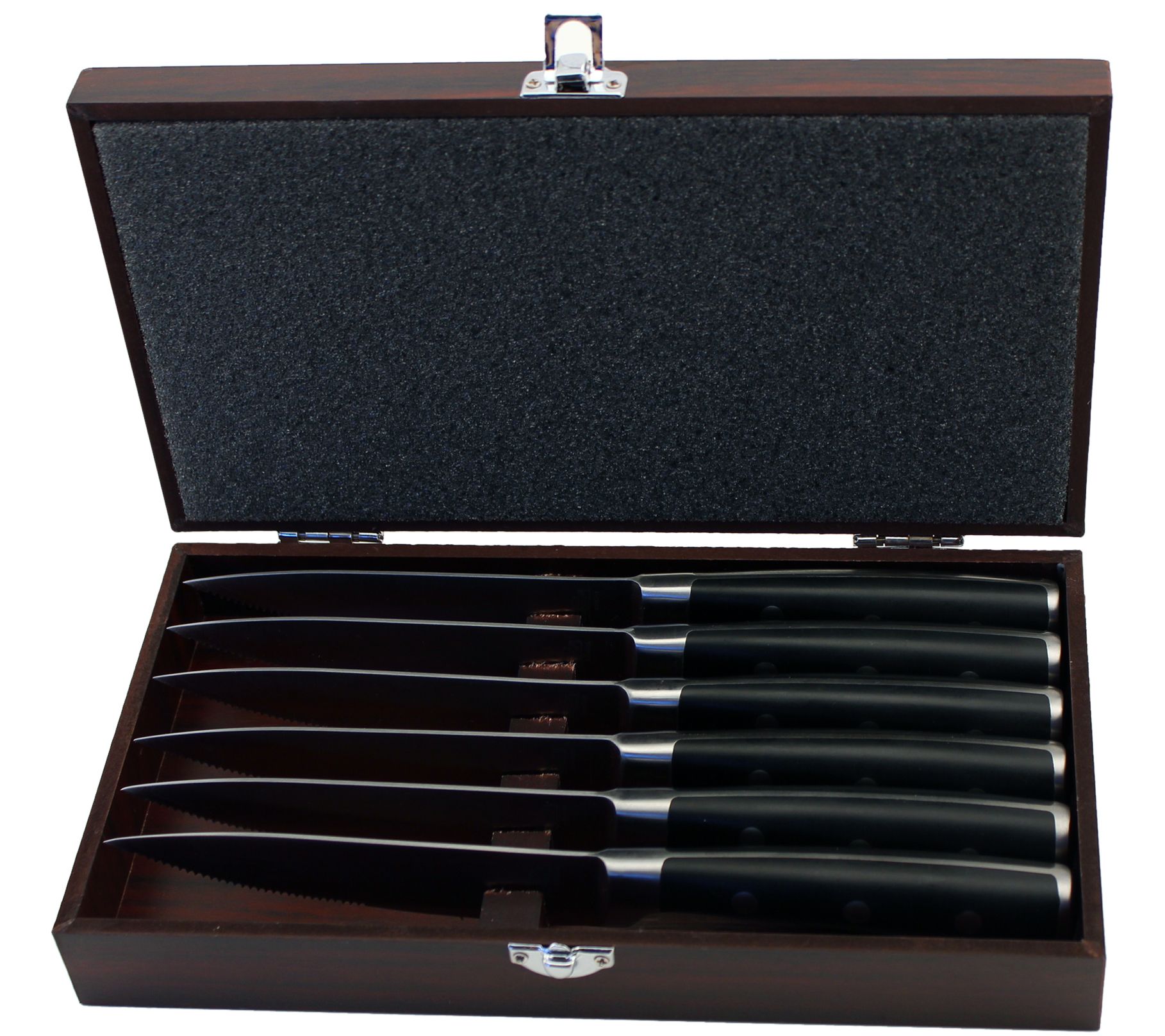 BergHOFF Classico 6-Piece Steak Knife Set withoden Case - QVC.com