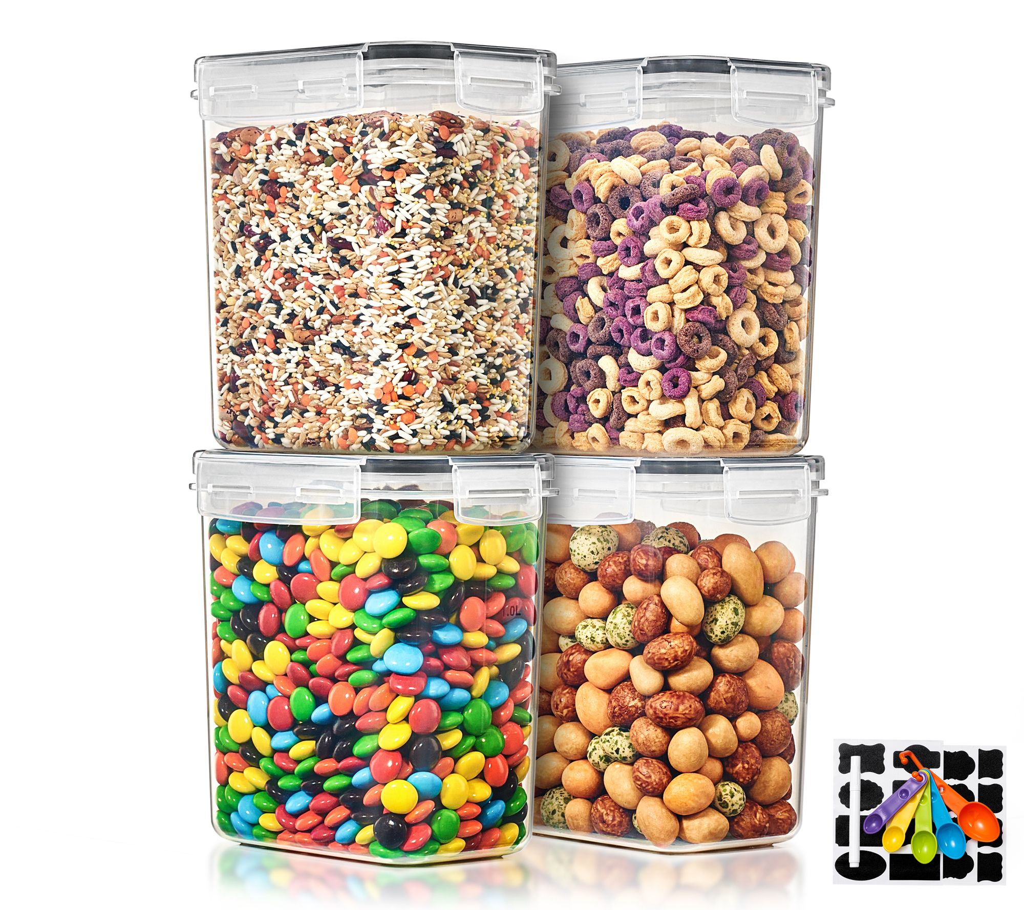 Sorbus Airtight Food Storage Containers with Lids 4-Pack - QVC.com