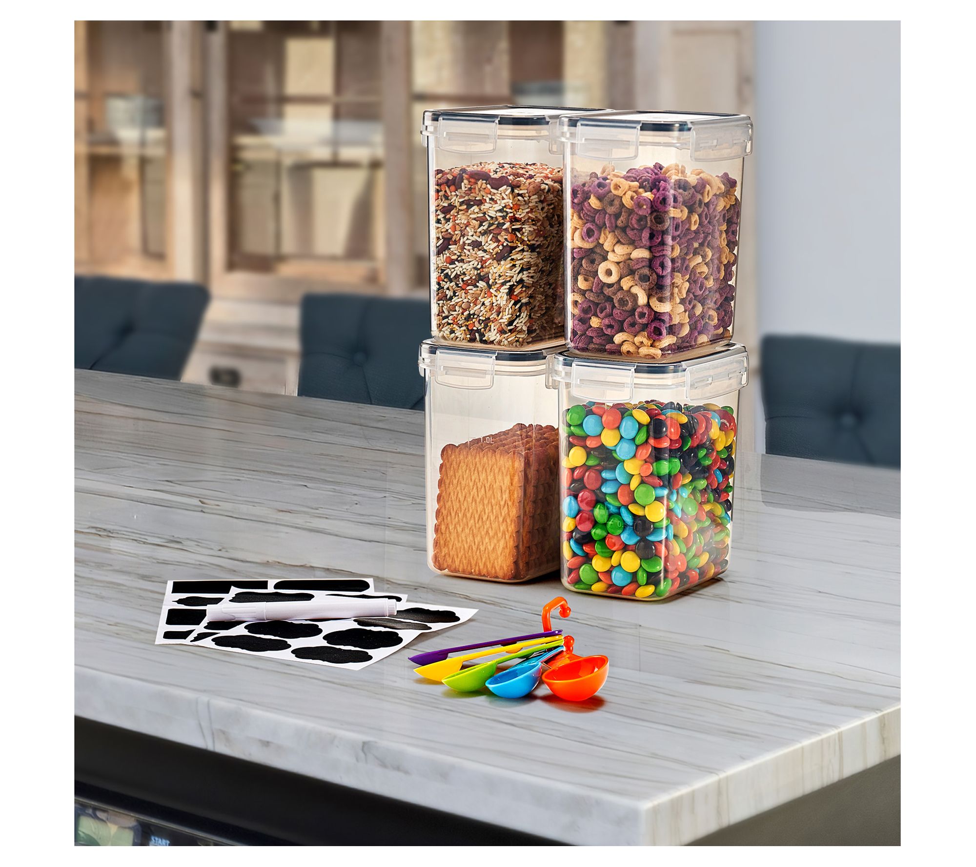 Sorbus Airtight Food Storage Containers with Lids 4-Pack - QVC.com