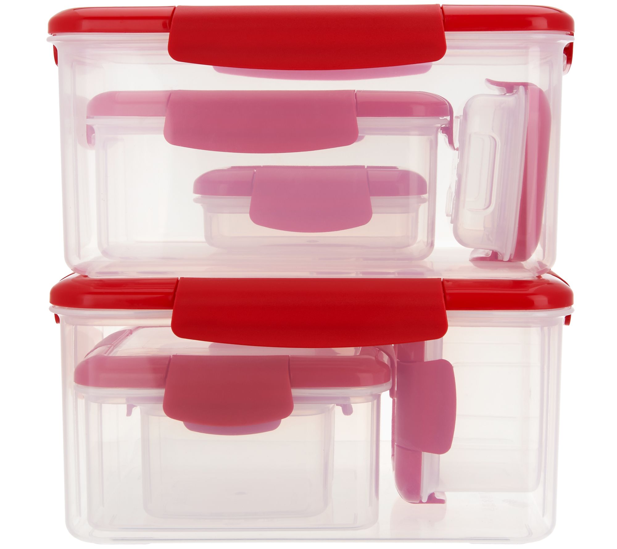 Click Close 8-piece Locking Storage Containers - QVC.com