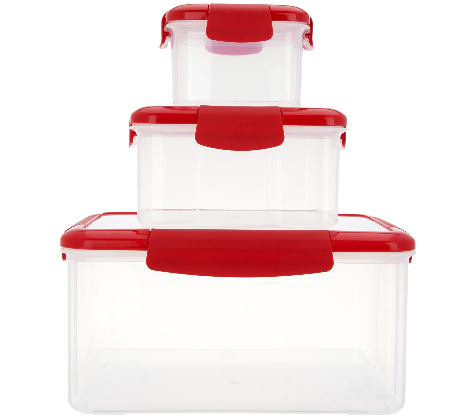Click Close 8-piece Locking Storage Containers - QVC.com