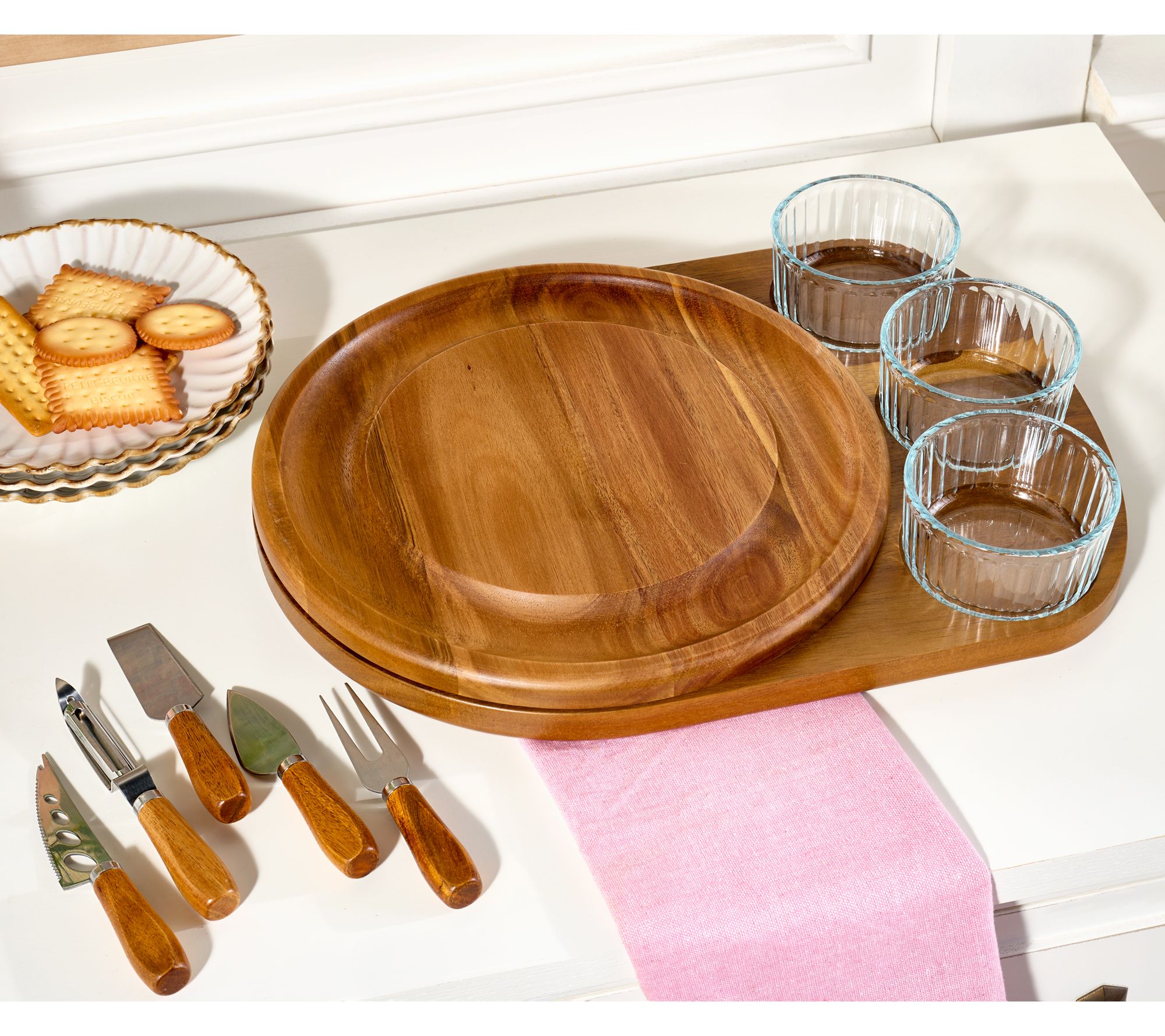 "As Is" Genicook Complete Charcuterie Set with Tools - QVC.com