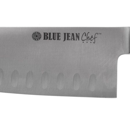 Blue Jean Chef 7" Kyotsu Knife with Micarta Denim Handle - QVC.com