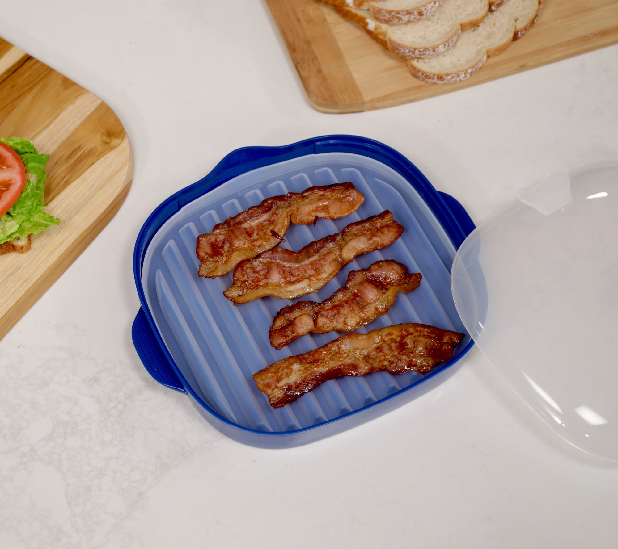 Decor Microwave Safe Bacon Cooker w/ Silicone Liner - QVC.com