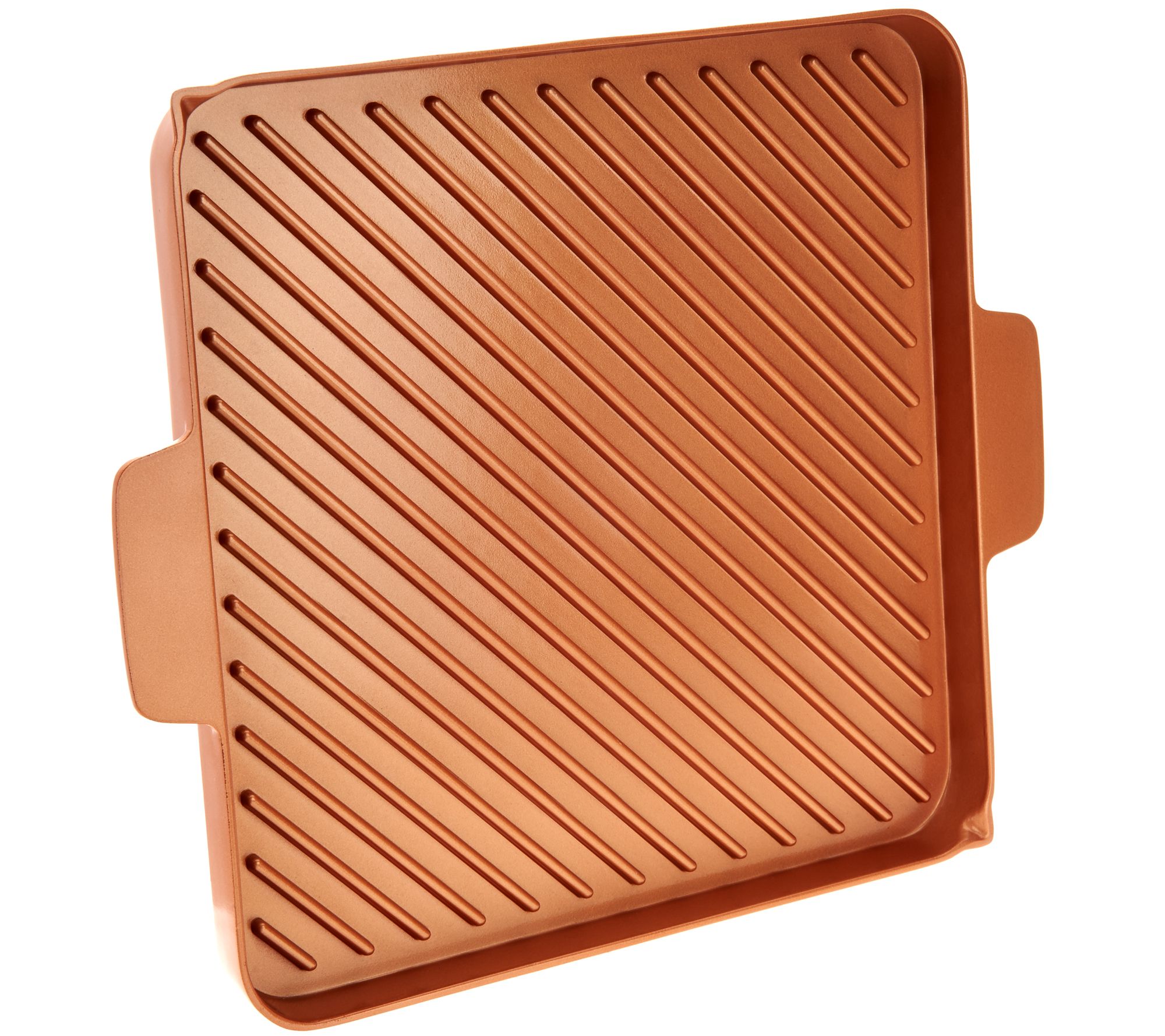 Copper Chef Indoor/Outdoor 12" x 12" Grill with Glass Press - QVC.com