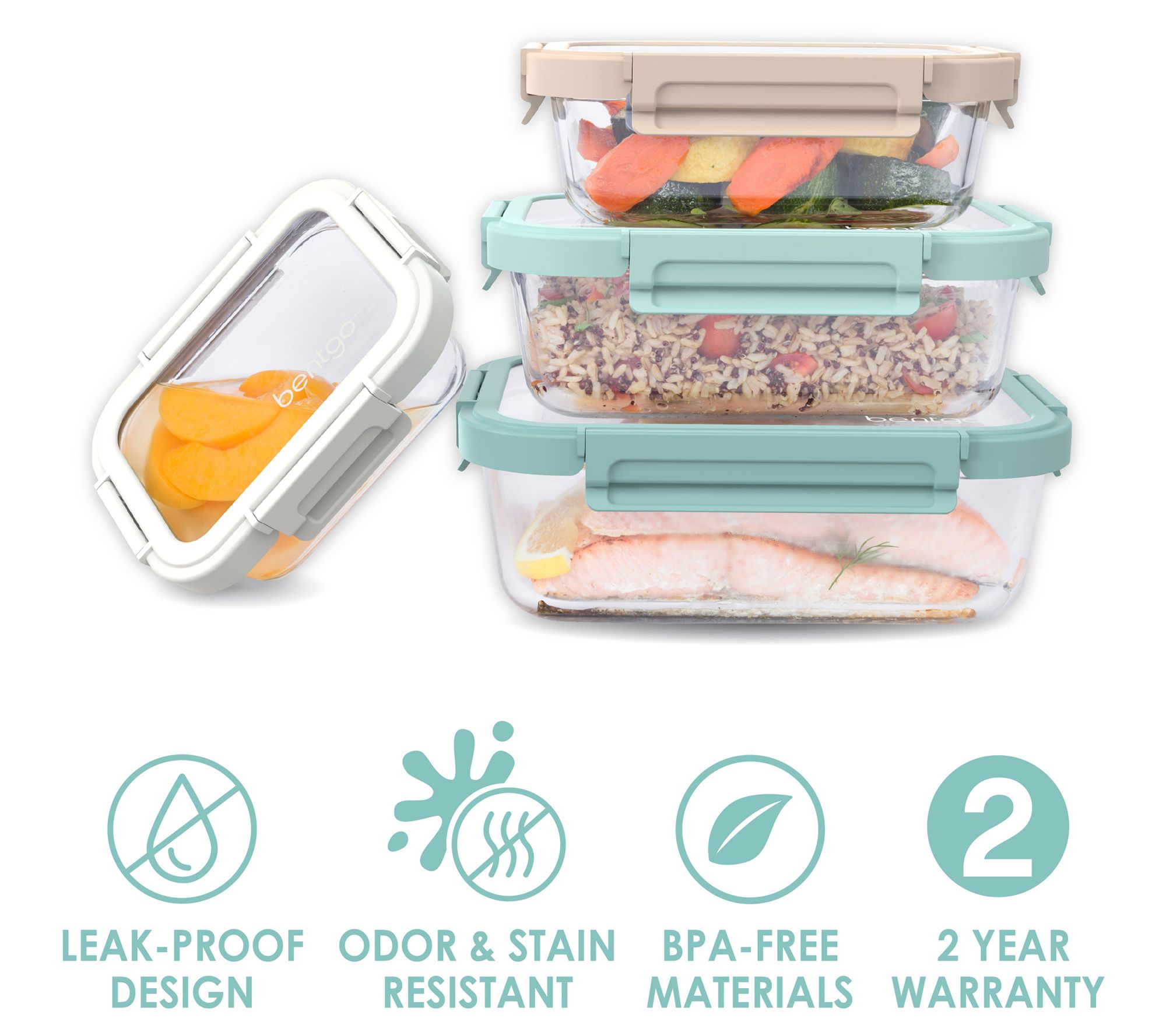 Bentgo Glass Food Storage Set - QVC.com