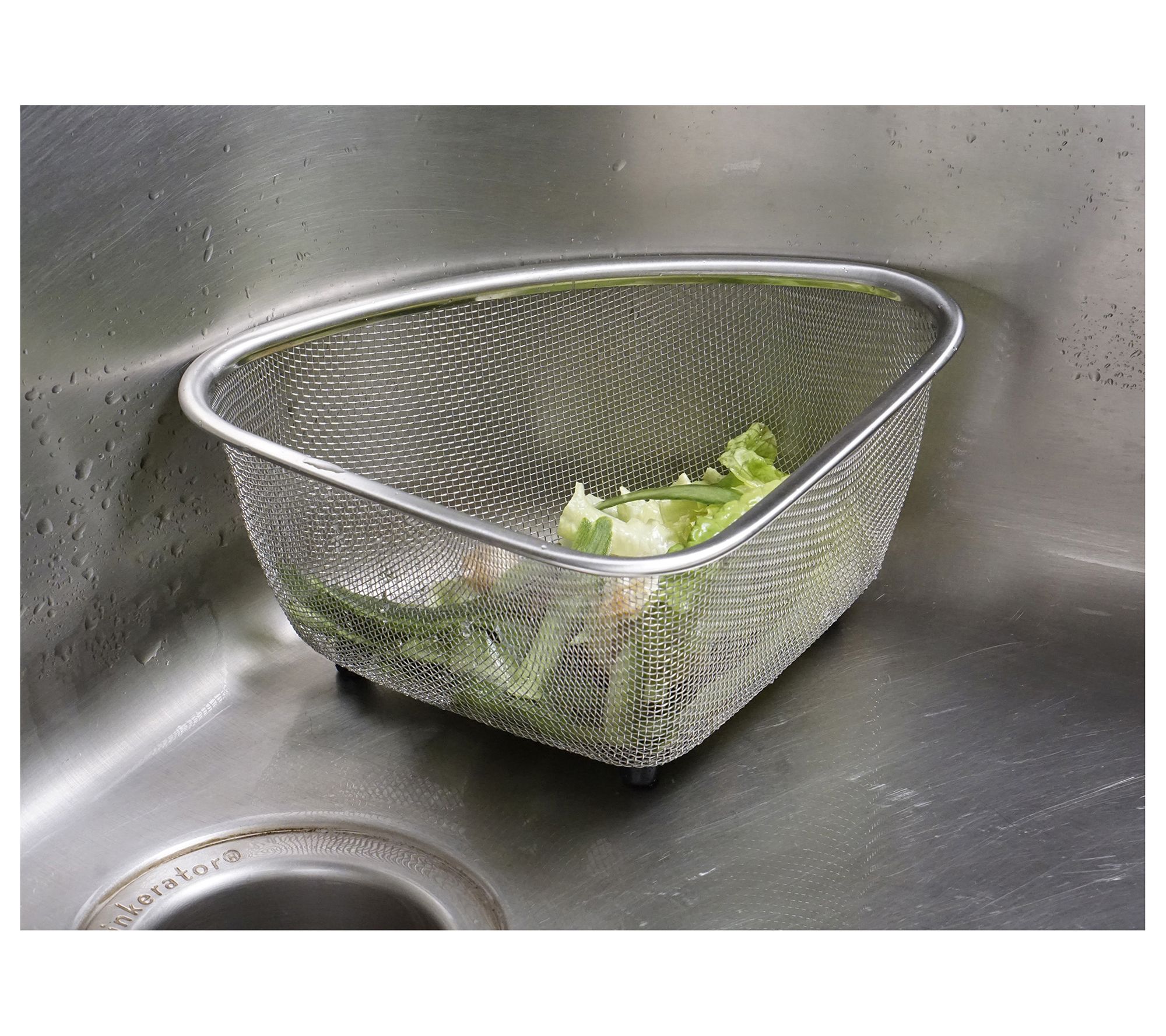 RSVP In-Sink Mesh Corner Basket - QVC.com