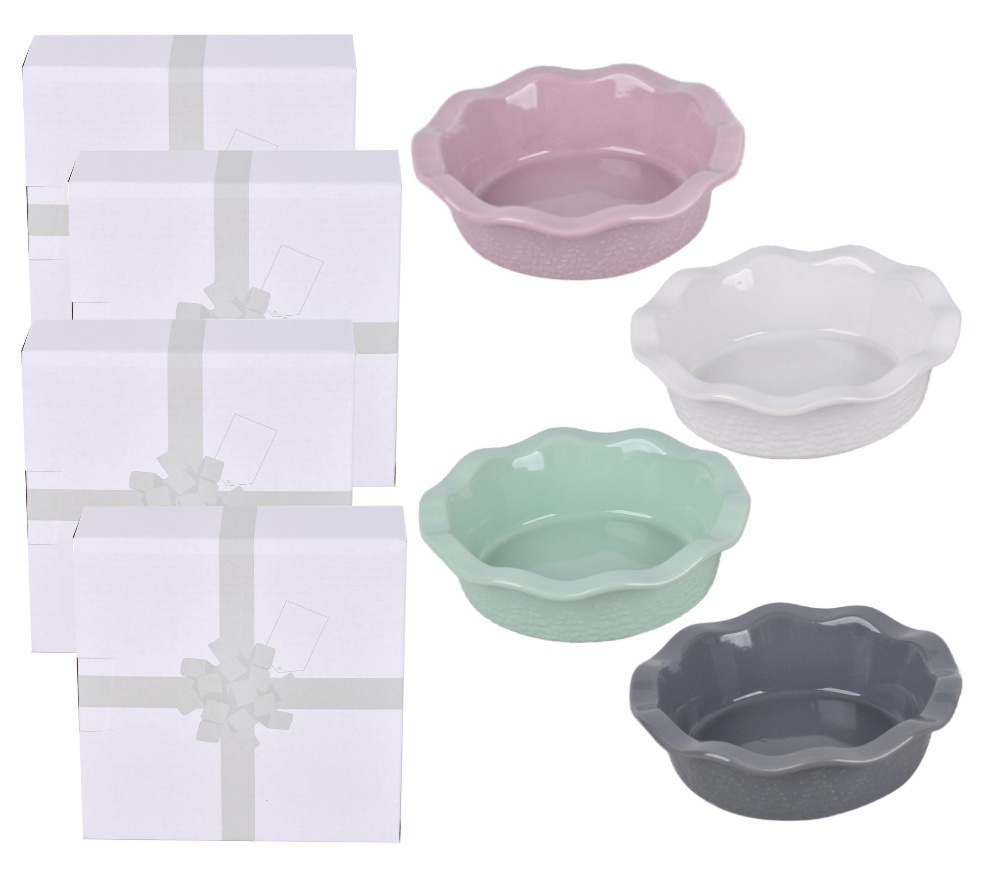 Temp-tations Special Edition Seasonal 4-Pc Mini Pie Plates w/ Boxes ...
