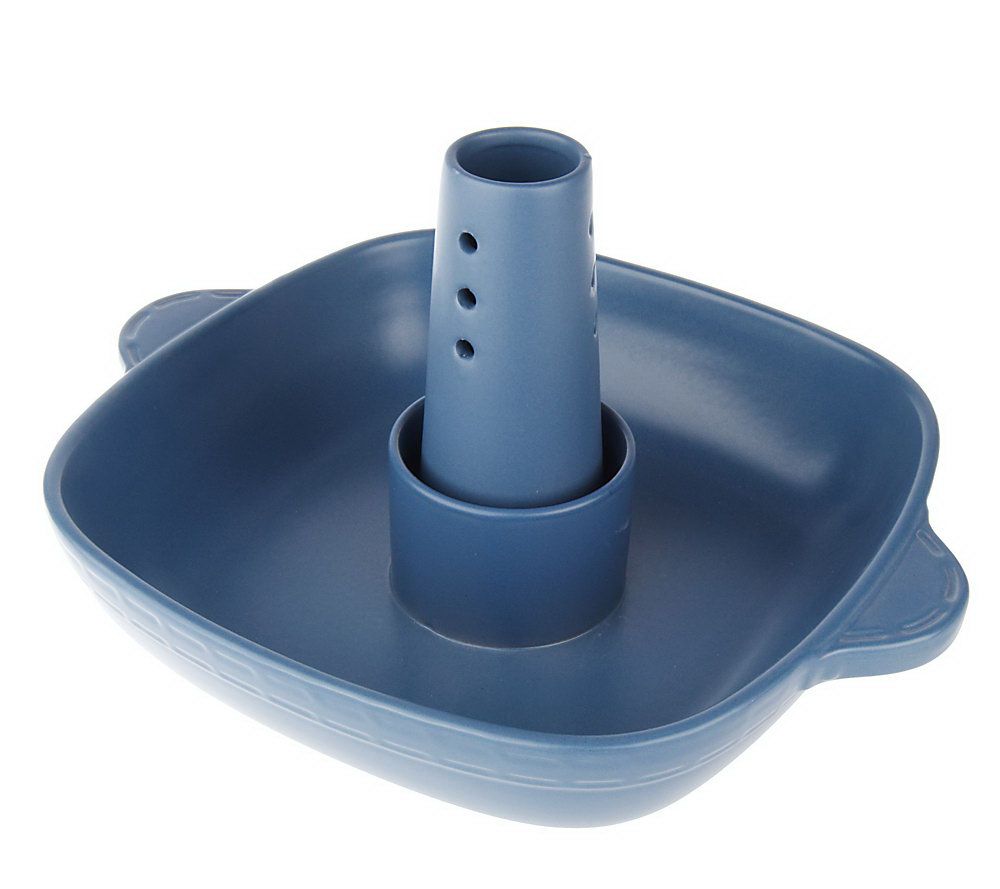 "As Is" Blue Jean Chef 11" Sq. Flameproof Multi-Roaster w /Removable ...