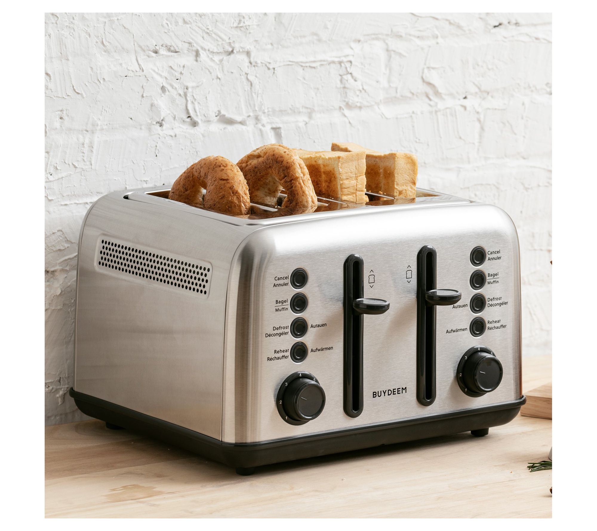 BUYDEEM 4-Slice Metal Toaster - QVC.com