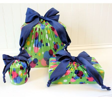 Lilywrap Set of 3 Reusable Gift Wrap Bags with Built-In Bow - QVC.com