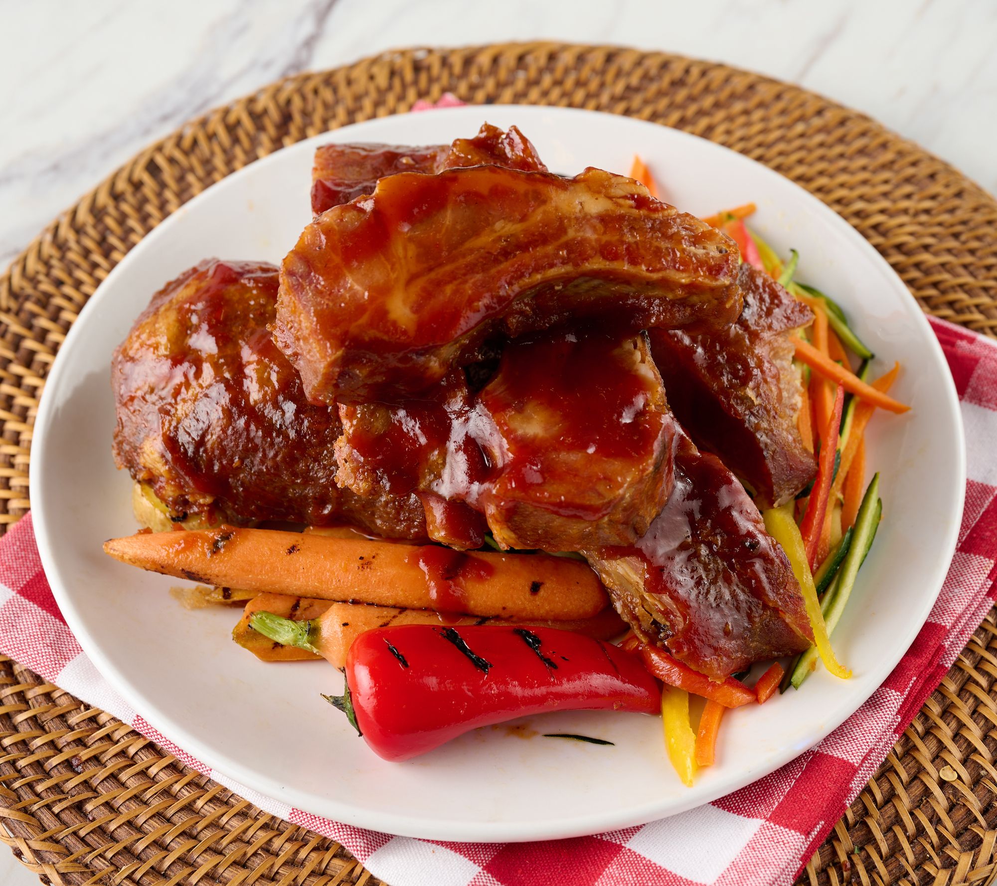 Corky's BBQ 3-lbs Sweet & Smokey or Honey BBQ Baby Back Ribs - QVC.com