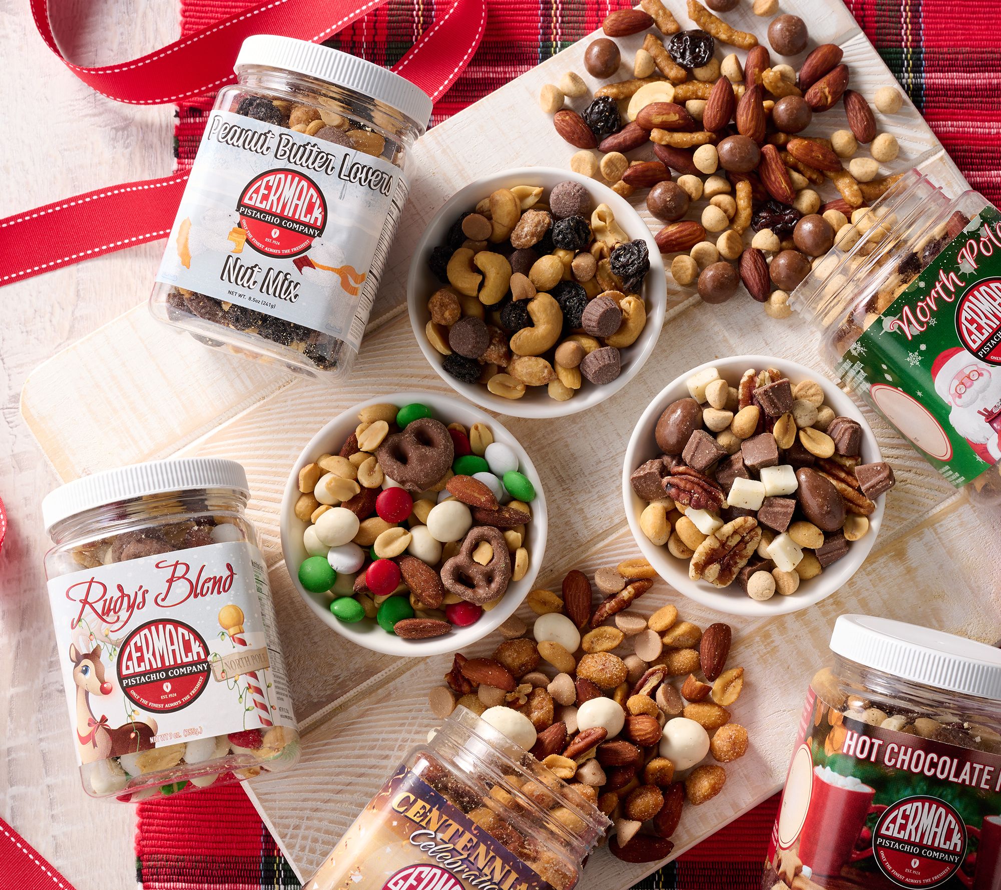 Germack (5) Jar Set Holiday Minis Assortment - QVC.com