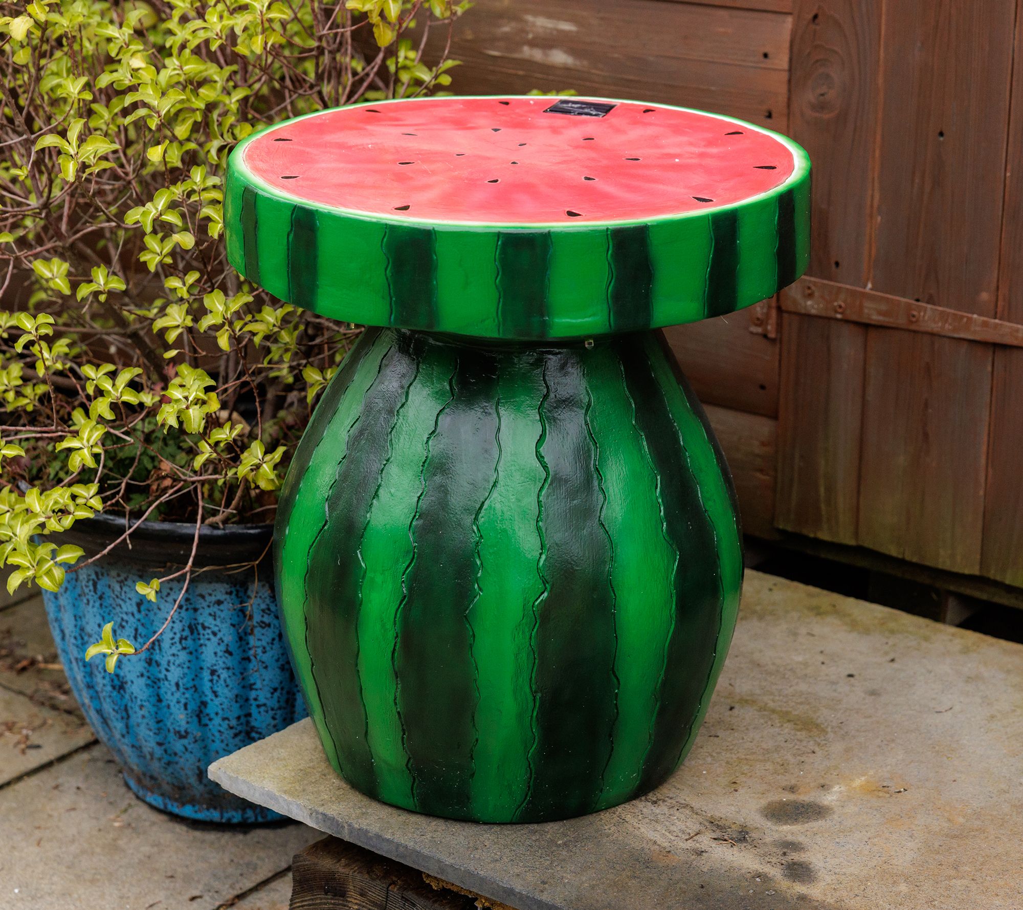 "As Is" Jennings Solar Fruit Shaped Garden Stool - QVC.com