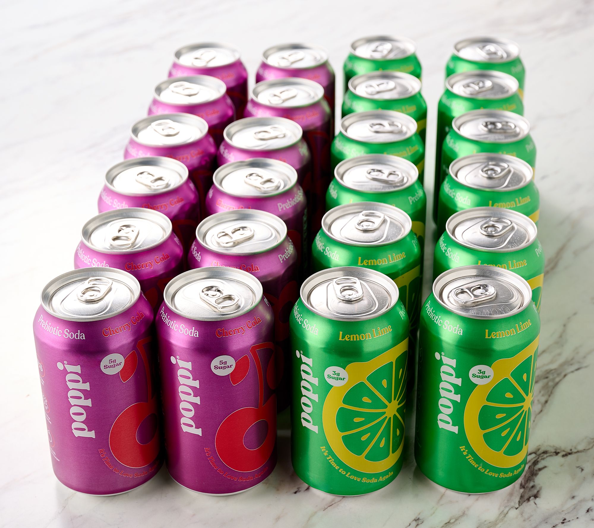 Poppi (24) 12 oz Cans 5g Sugar Prebiotic Soda Auto-Delivery - QVC.com