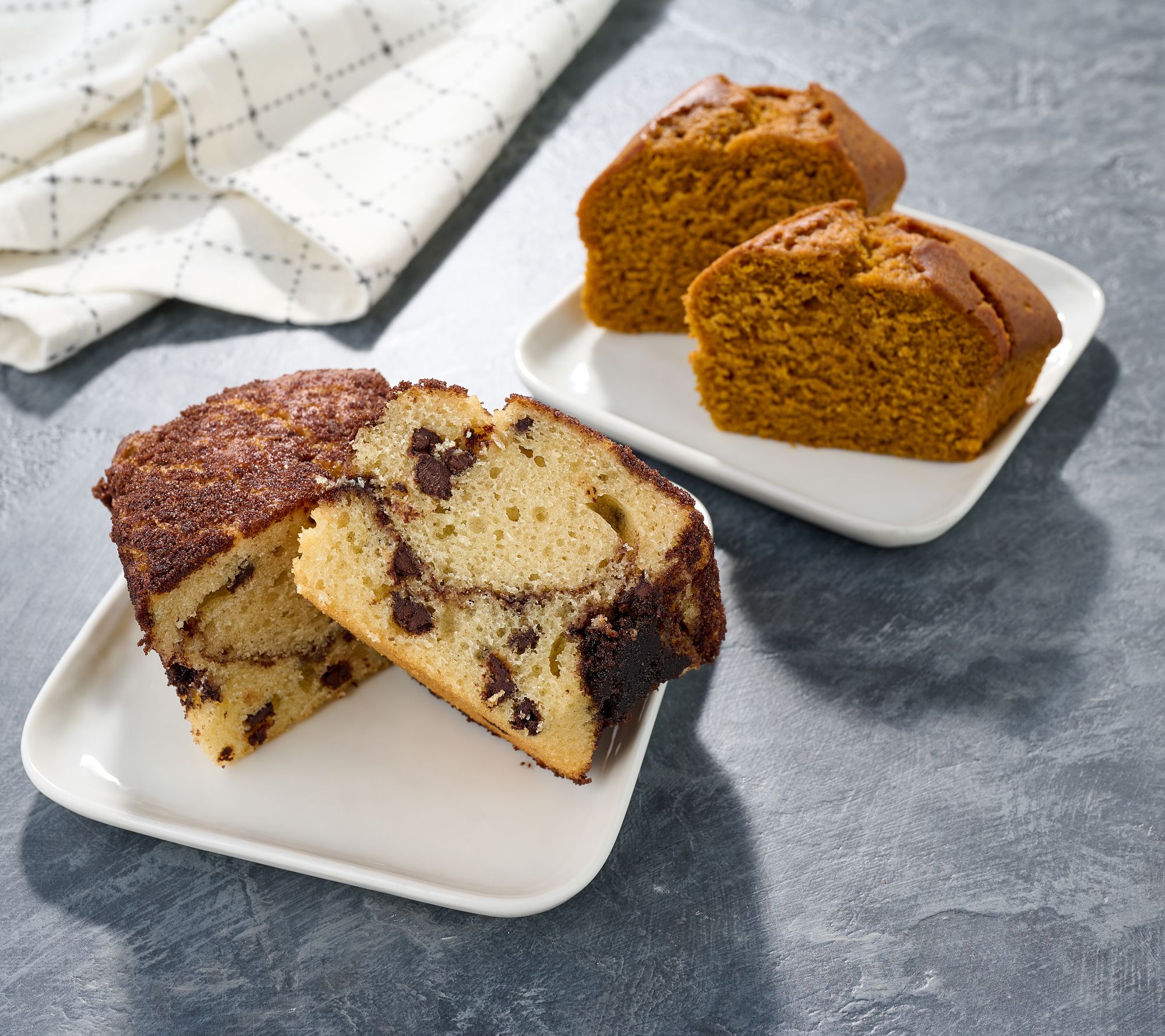 Jimmy the Baker (12) 7 oz Pumpkin or Chocolate Chip Loaf Cakes - QVC.com