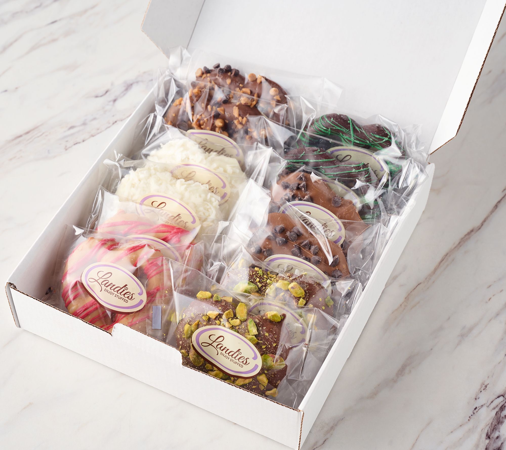 Landies Candies 12pc Signature Duets & Stuffed Pretzel Combo Gift Box ...
